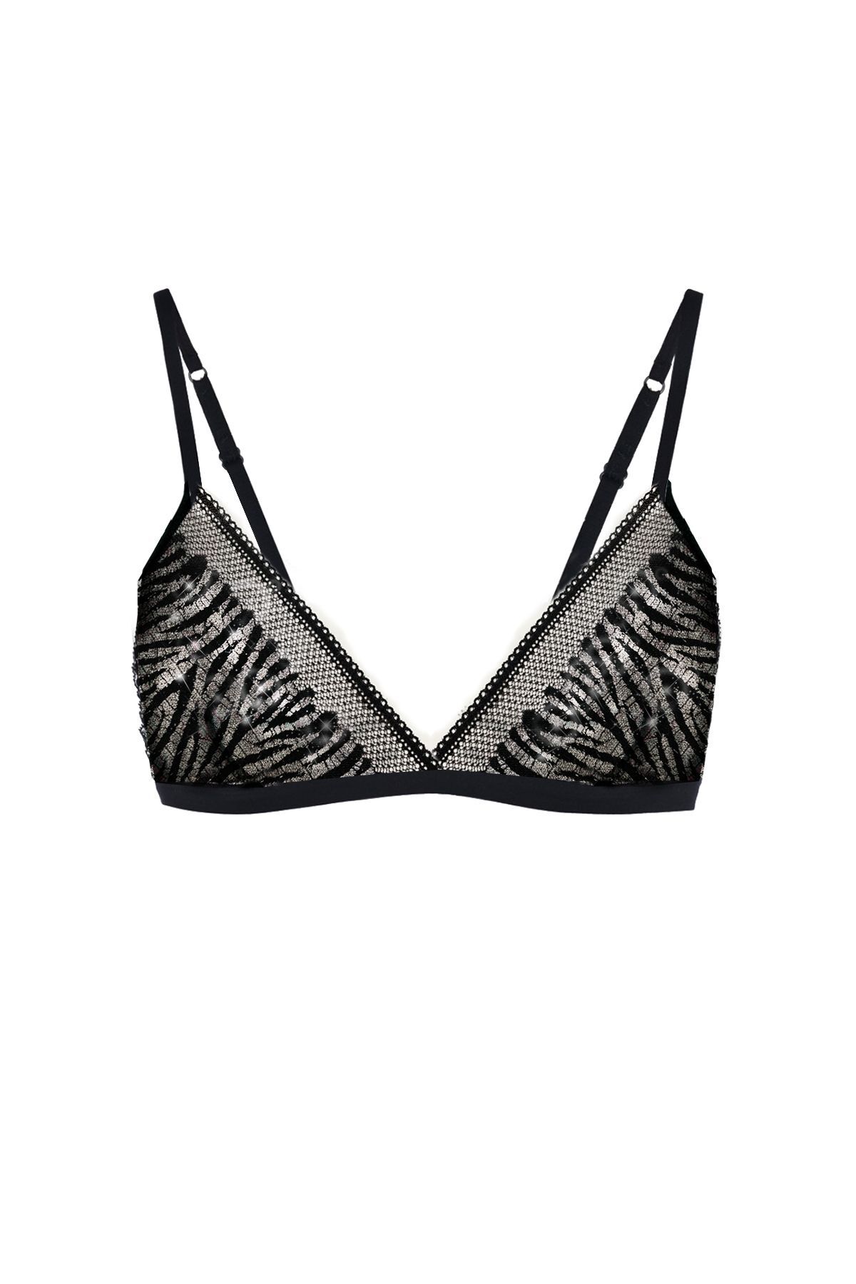 Simi Underwear Elisa Glitter Gümüş Detaylı Kadın Dantel Bralet Fiyatı ...