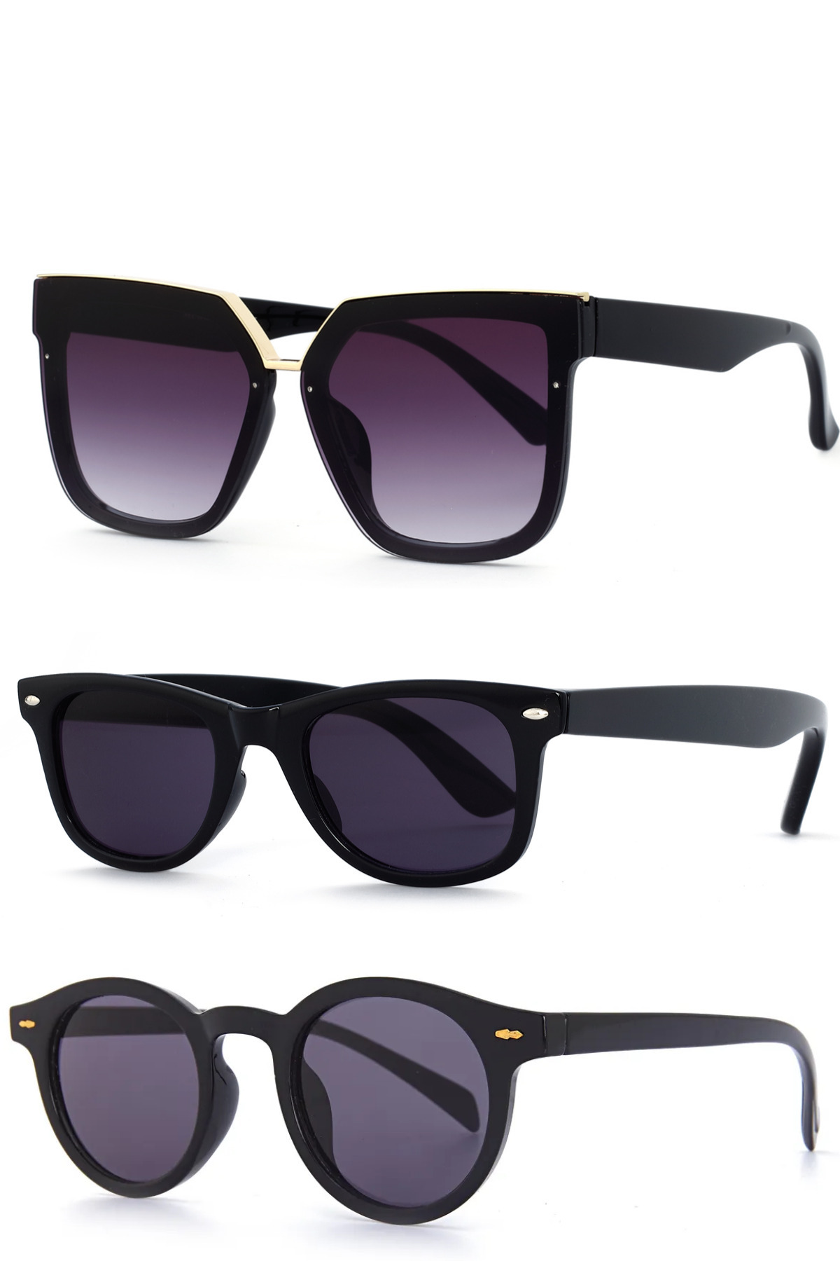 Zzla Süper 3 Lü Set Yeni Sezon Kadın Siyah Güneş Gözlüğü - Fiyatı ...