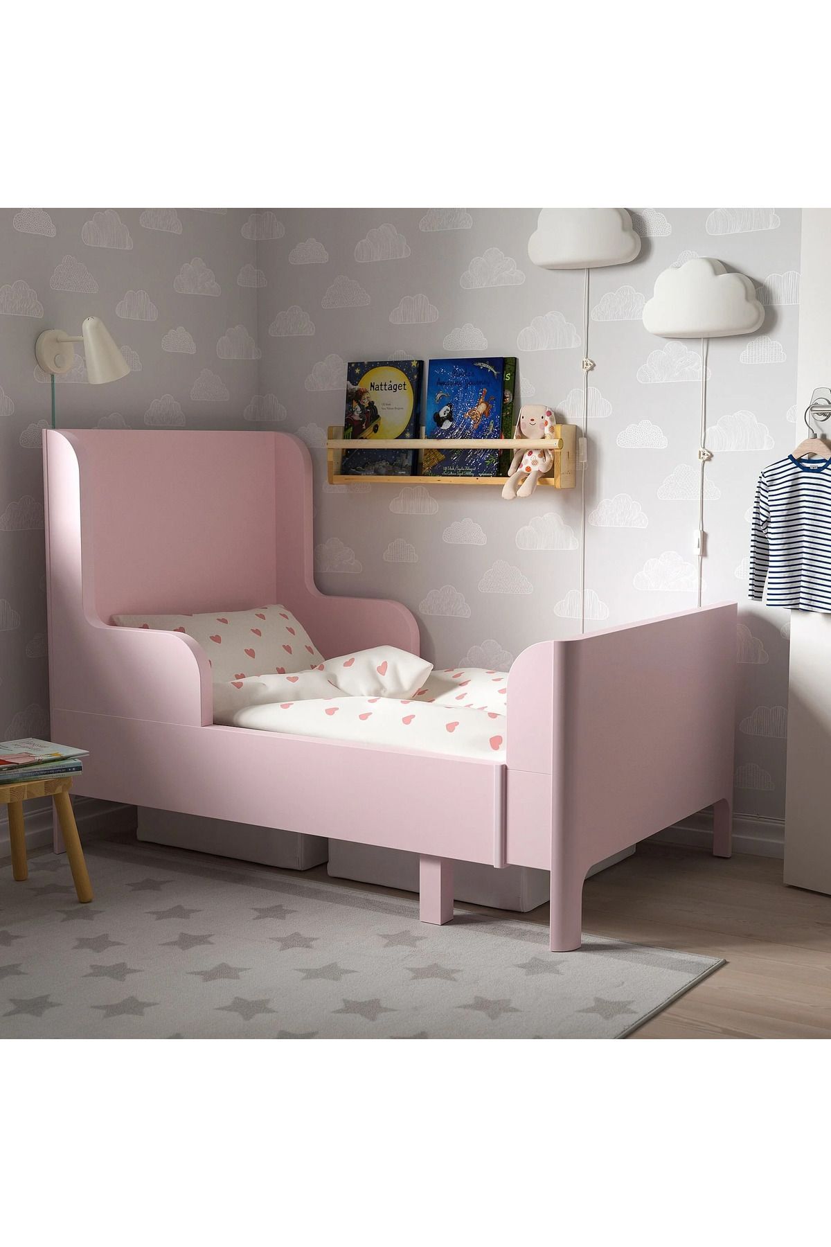 Ikea Akdenİz Busunge Açık Pembe 80x200 Cm Uzayabilen çocuk Karyolası