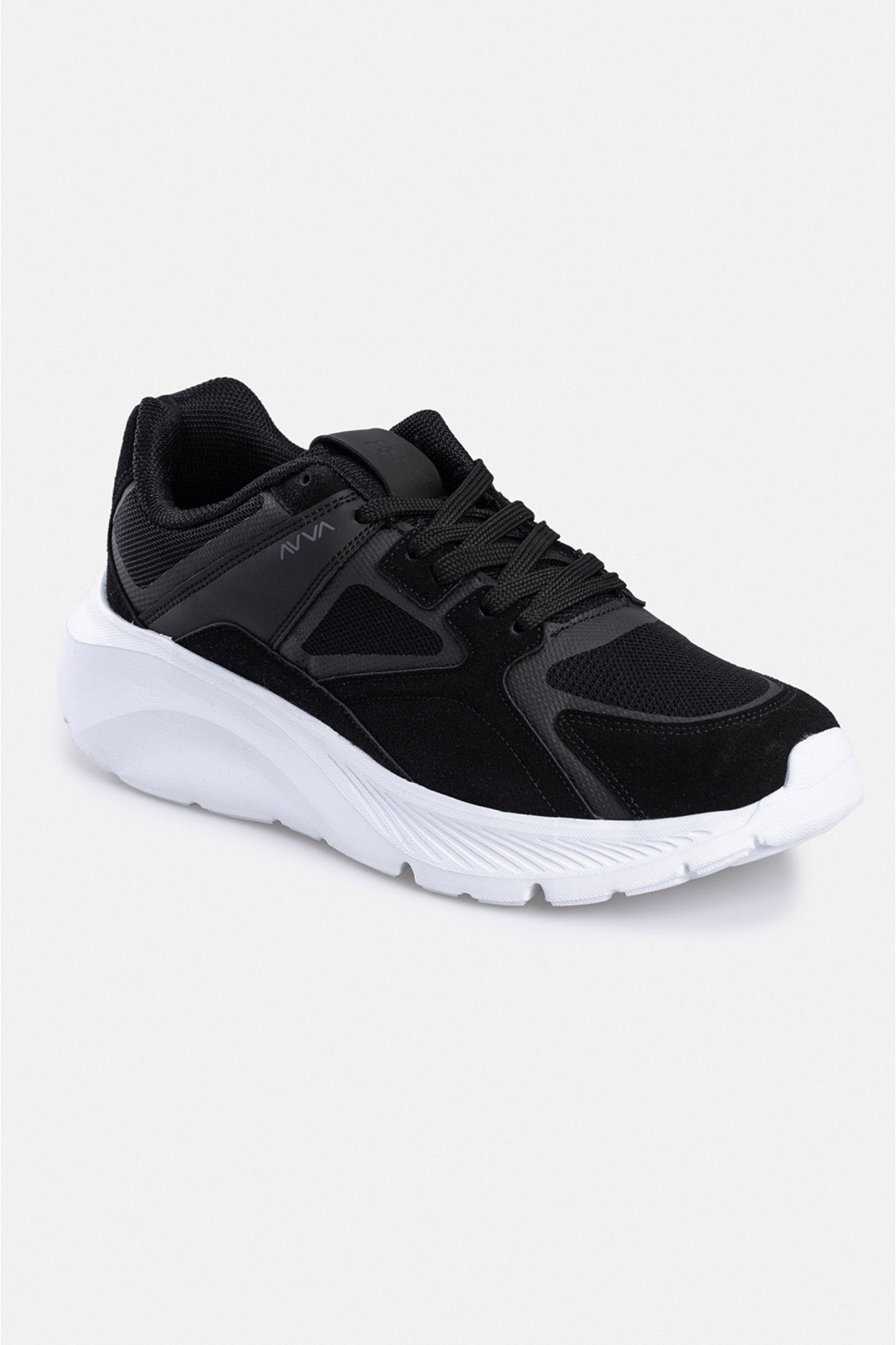 Avva Erkek Siyah Parçalı Esnek Kalın Tabanlı Casual Ayakkabı A31y8026 ...