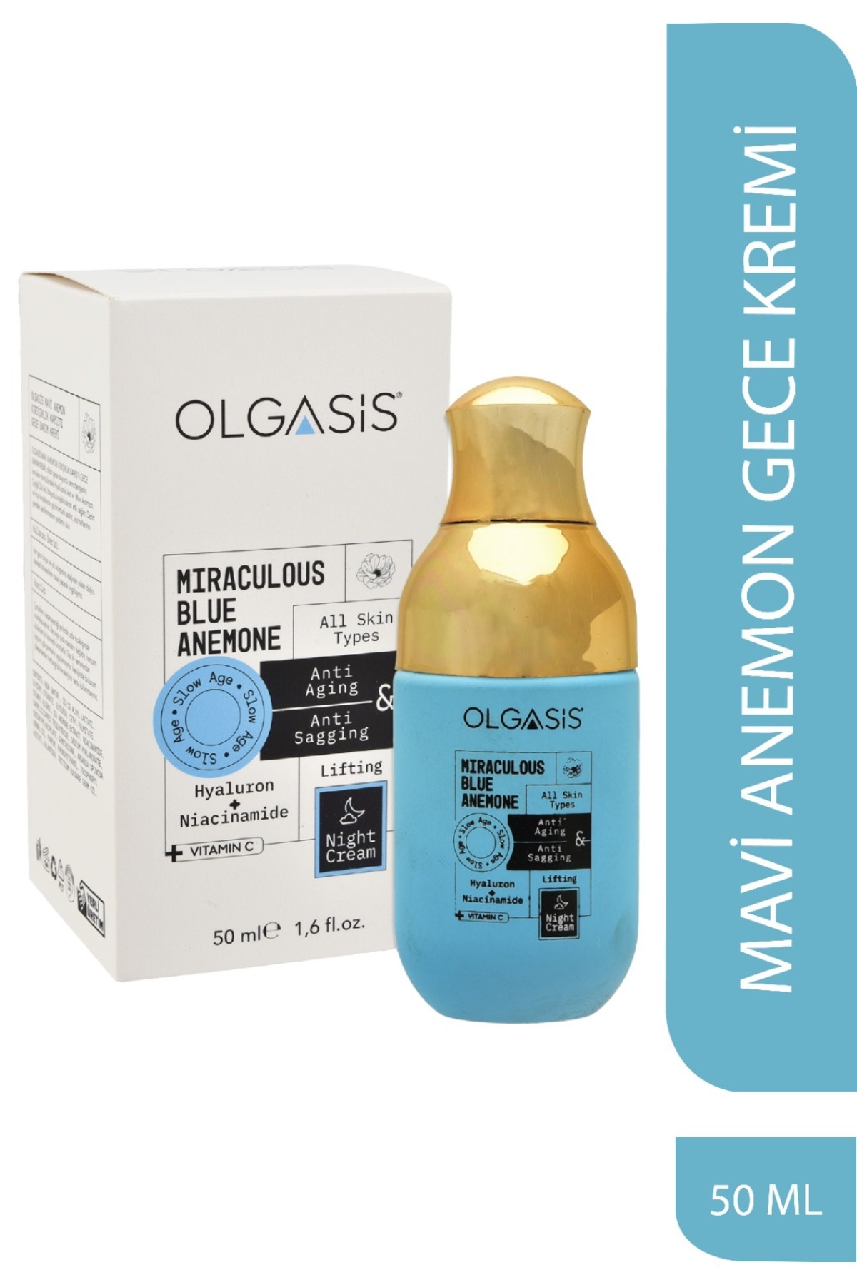 Olgasis Mavi Anemon Yoğun Kırışıklık Giderici Gece Kremi Anti-wrinkle ...