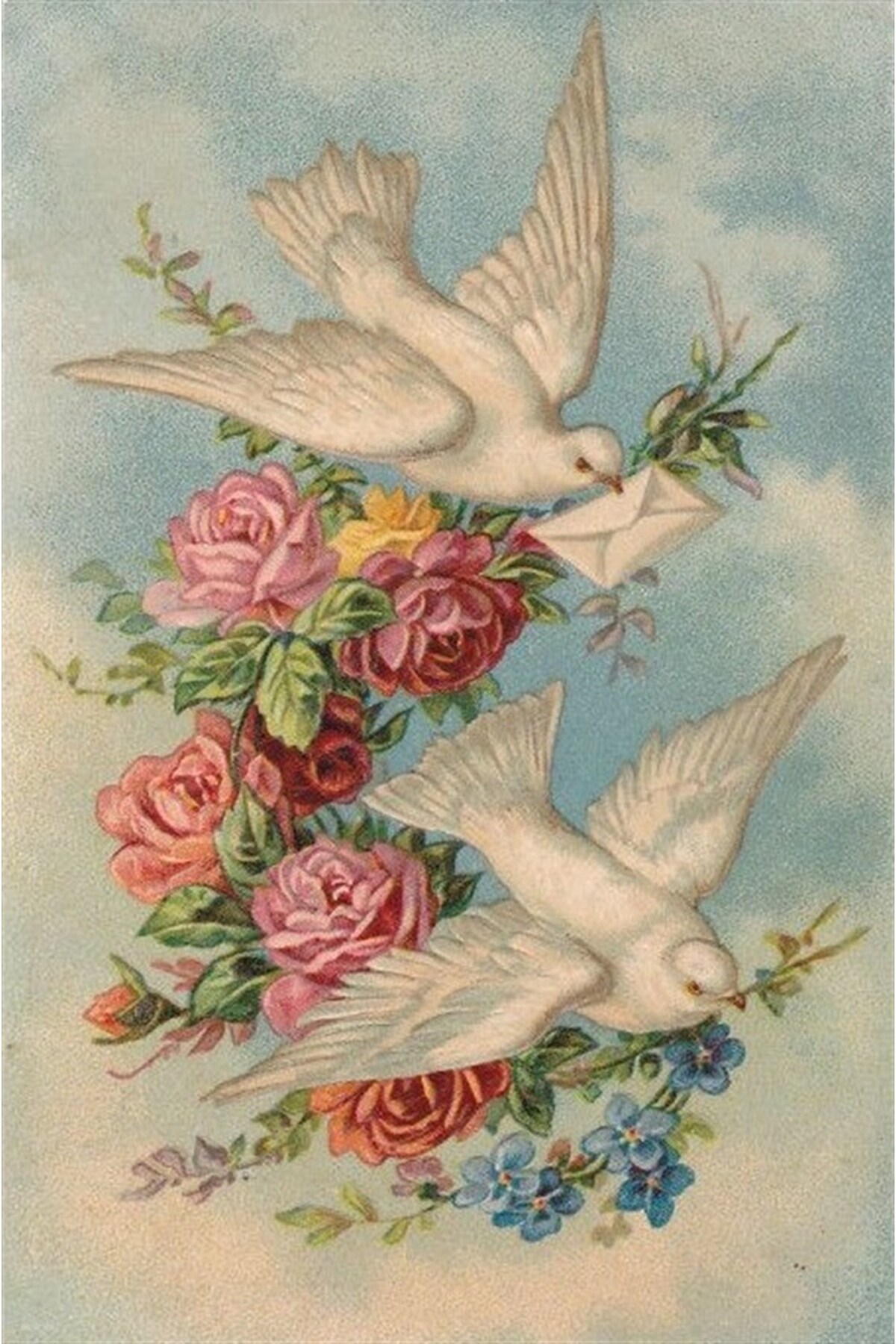 MARCEL SANAT Güzel Haber Kuşları Elmas Mozaik Tablo 38x58cm Fiyatı ...