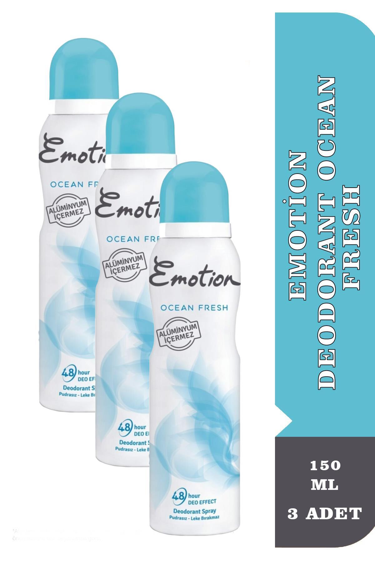 Emotion Deodorant Ocean Fresh 150 ml 3 Adet Fiyatı, Yorumları - Trendyol