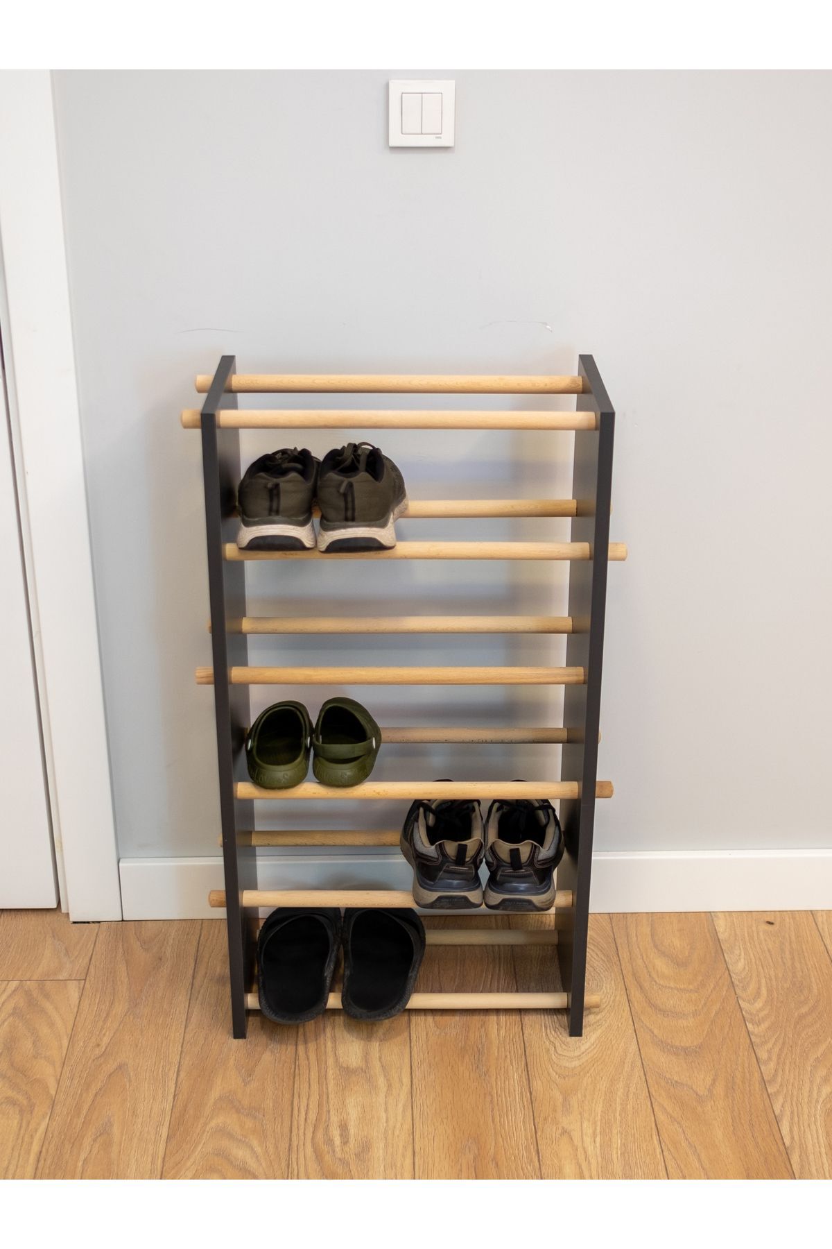 PEKA 5 Bölmeli Ayakkabılık Modern Çok Amaçlı Raf Dekoratif Ayakkabı ...