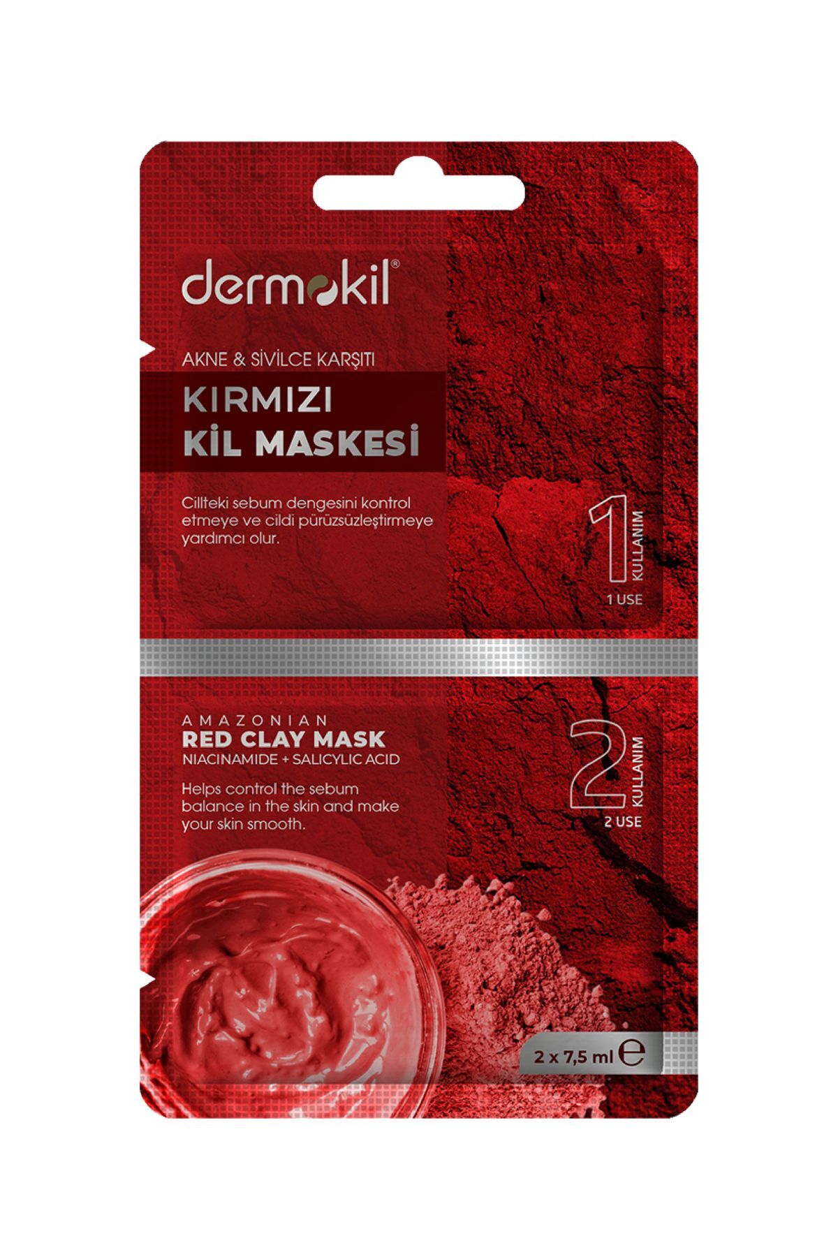 Dermokil Akne ve Sivilce Karşıtı Kırmızı Kil Maskesi 15 ml Fiyatı ...