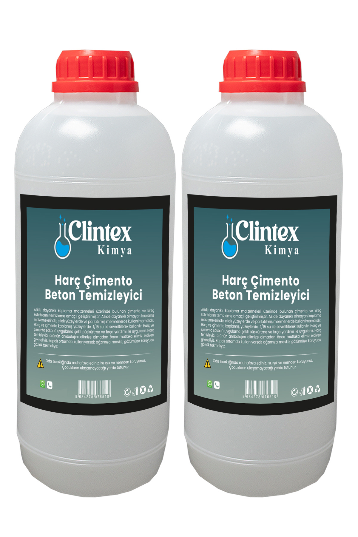 Clintex Kimya Harç Çimento Beton Temizleyici 2x1.5 Kg - Fiyatı, Yorumları