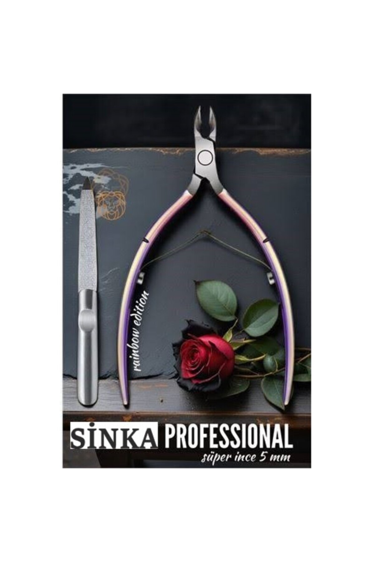 SİNKA Sinka İnce Ağız Manikür Pens Cobalt Et Tırnak Kesme+ Çelik Törpü ...