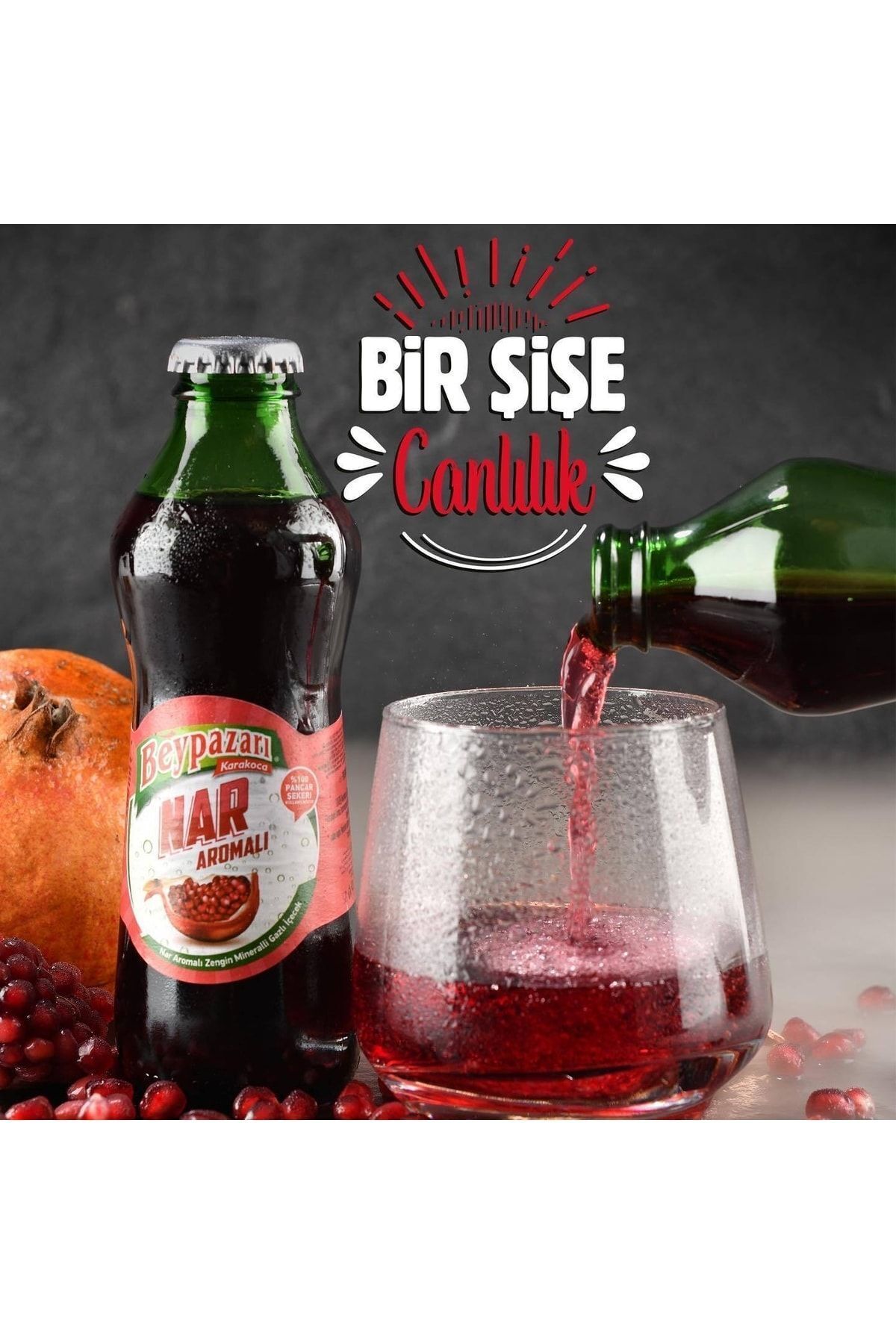 Beypazarı Doğal Maden Suyu Nar Aromalı 200 Ml 6 Lı - Fiyatı, Yorumları