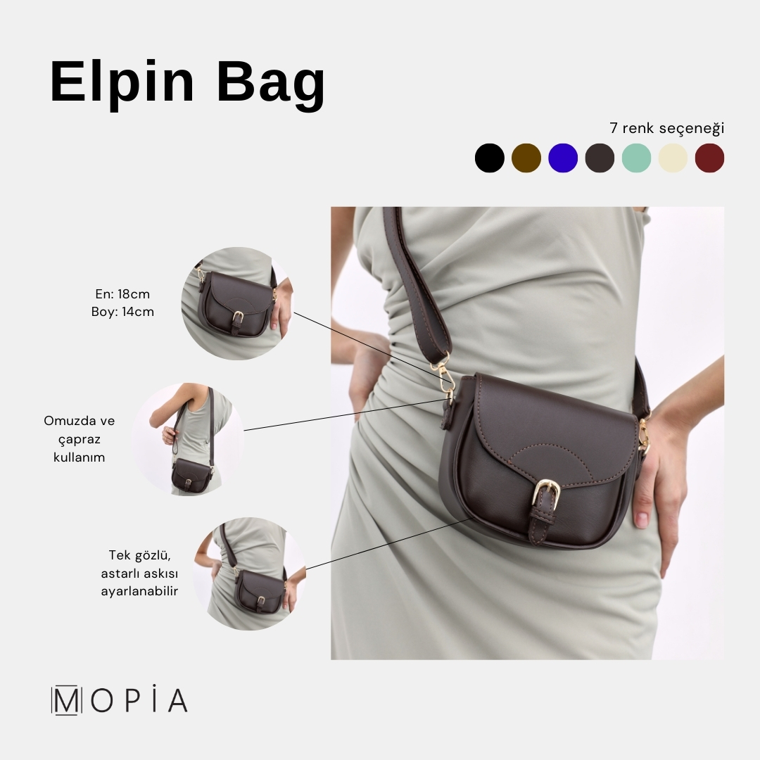 Mopia Acı Kahve Kadın Kapaklı Çapraz Askılı Çanta - Fiyatı, Yorumları