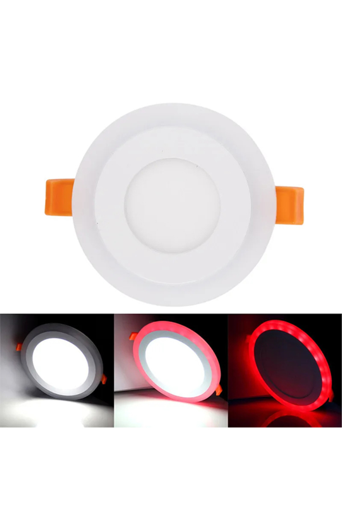 Hero Led Kırmızı Beyaz Slım Led Panel 3+3 Watt Çift Renkli Led Panel ...