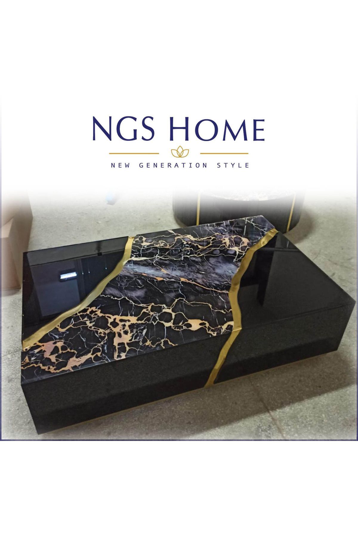 NGS HOME New Generation Style Ngs Home - Dikdörtgen Mermer Desen Orta ...
