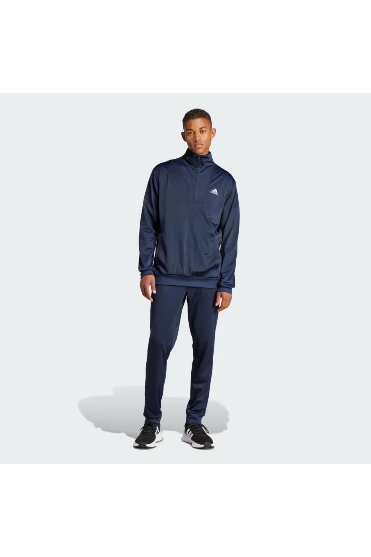adidas IR8205 Small Logo Tricot Track Suit Erkek Siyah Eşofman Takımı ...