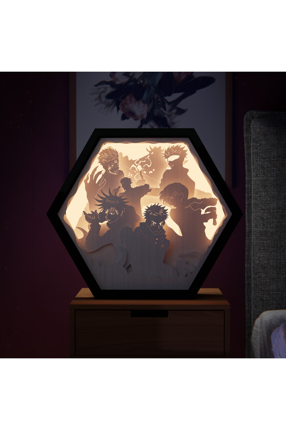 DioramaLand Jujutsu Kaisen Light Box: Savaş Gojo Itadori| Anime Dekor ...