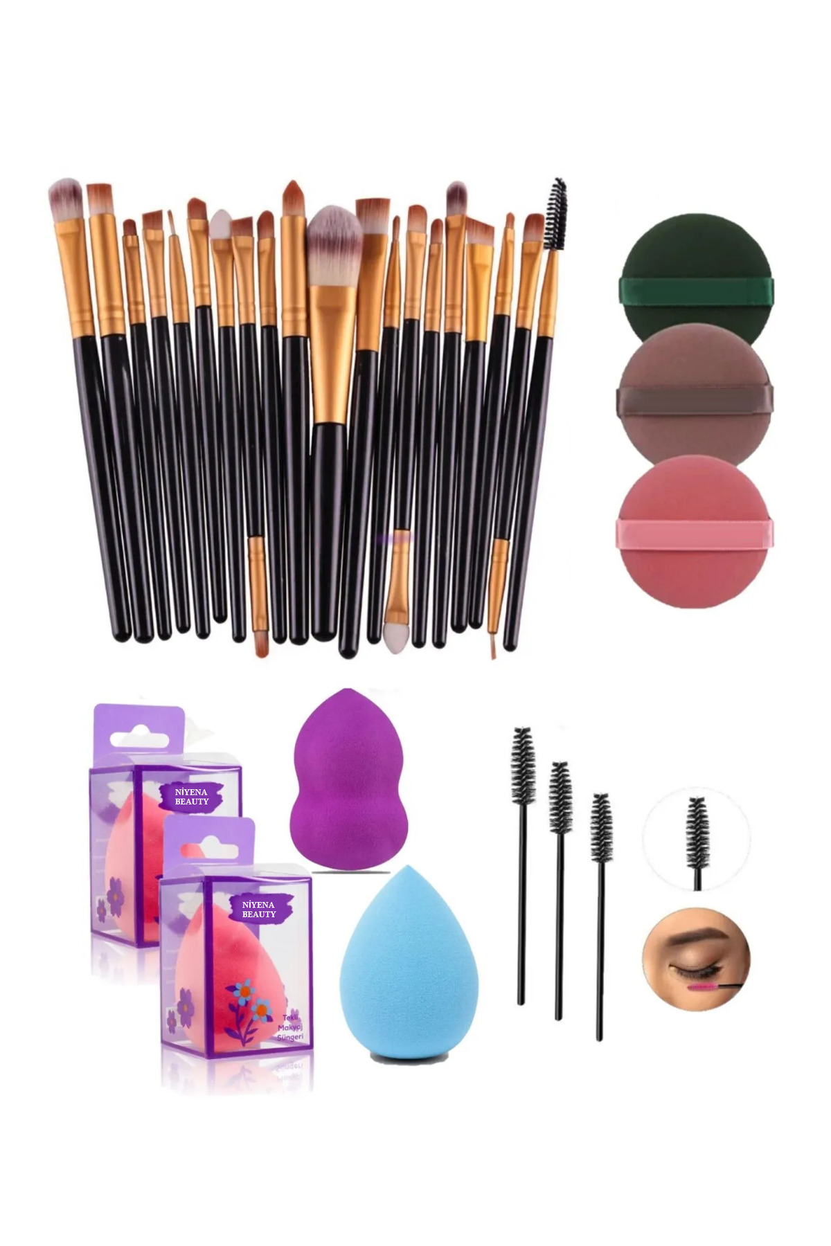 NİYENABEAUTY Niyenabeauty Makyaj Fırçaları 28 Parça Makyaj Seti, Makyaj ...