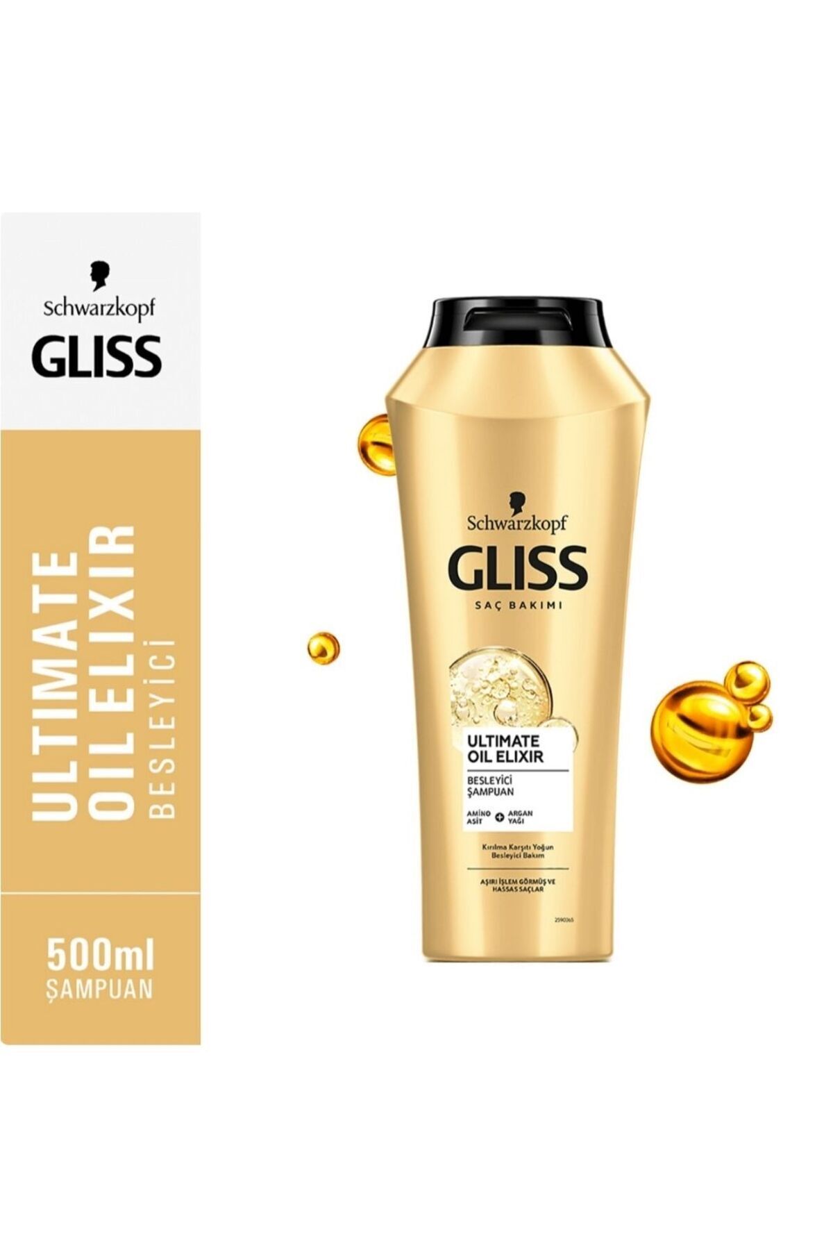 Gliss Ultimate Oil Elixir Besleyici Şampuan Aminoasit ve Argan Yağı ile ...