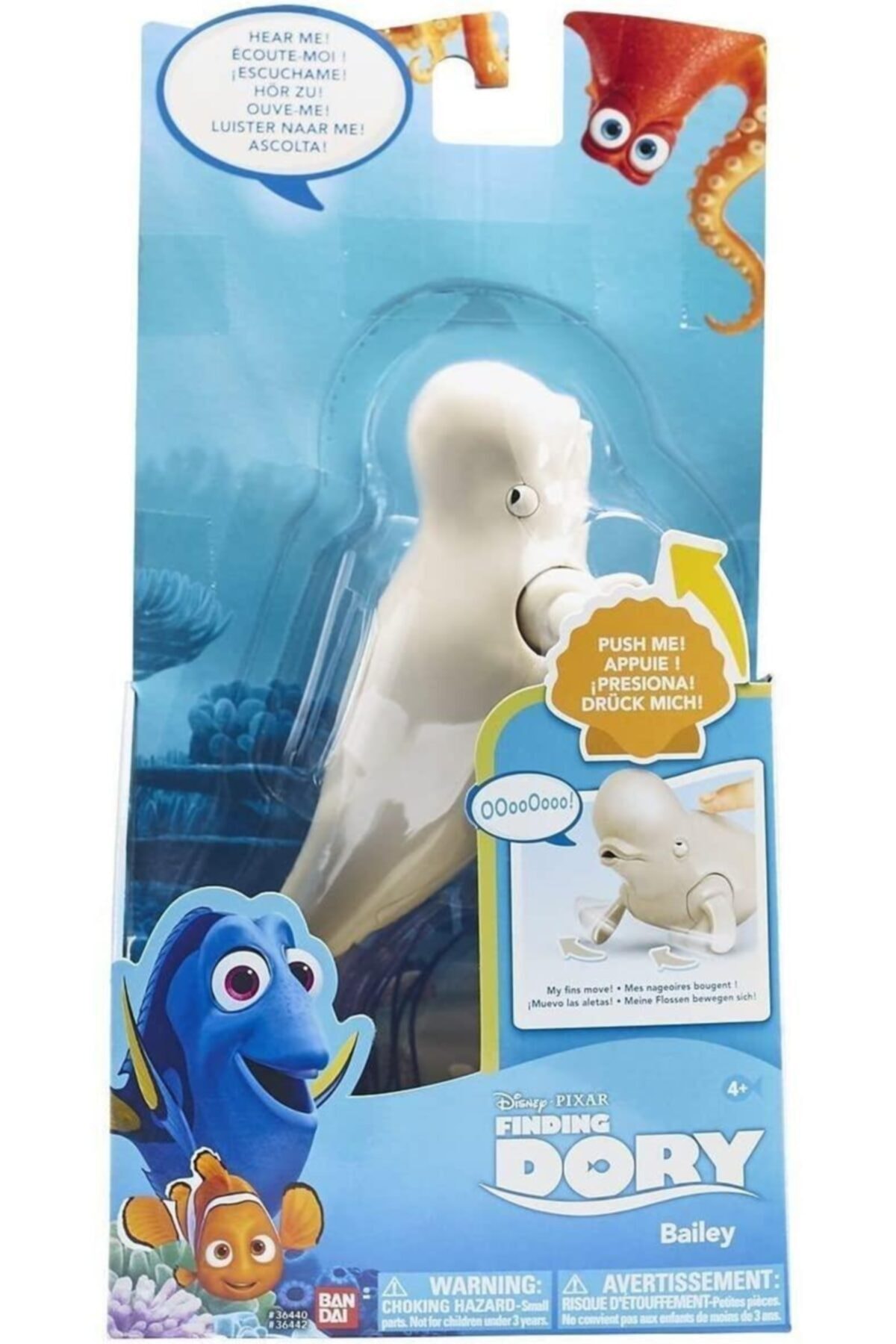 BANDAI Original Disney Lost Fish Dory Movable Large Figures White Whale ...