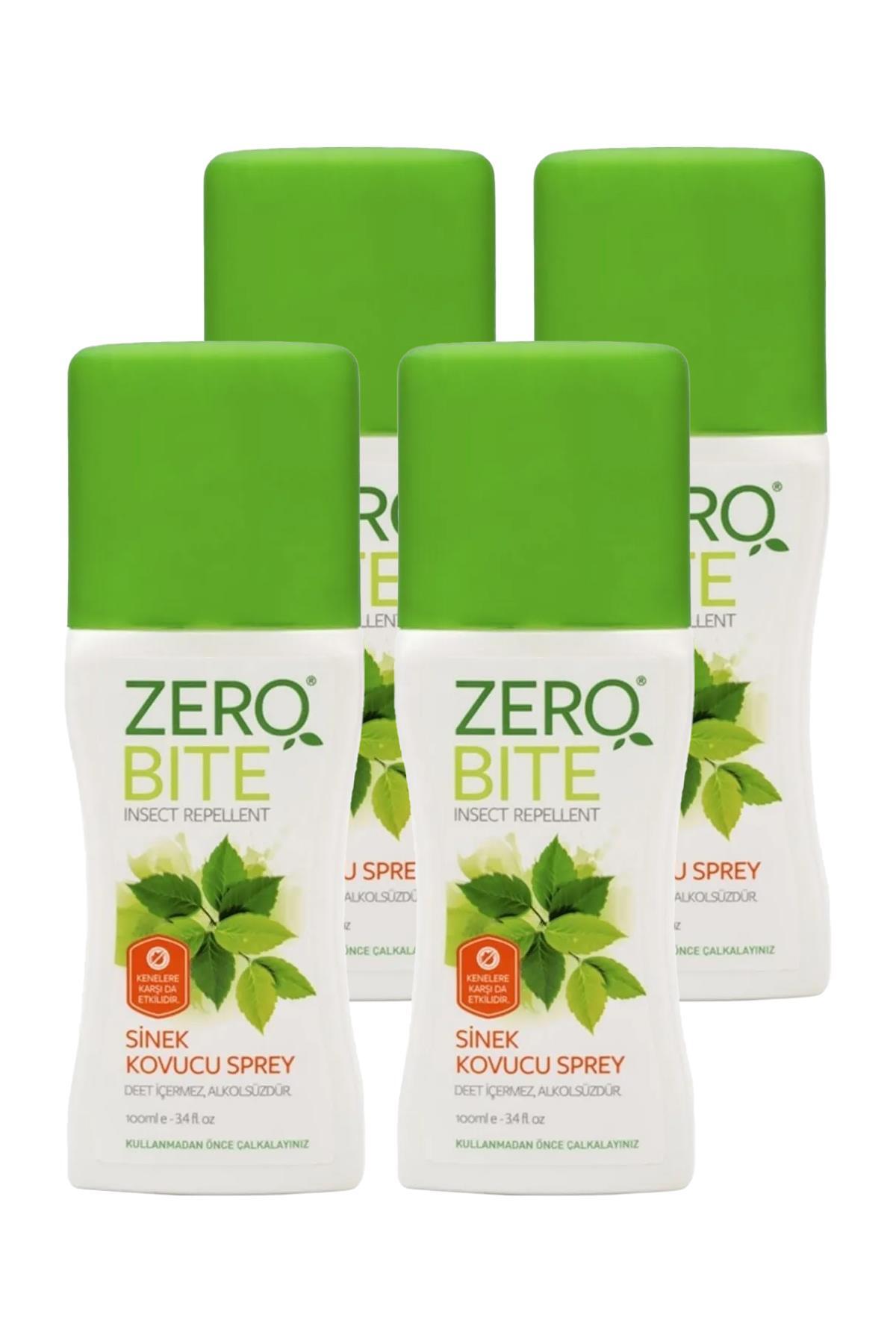 ZERO BITE Zerobite Bitki Özlü Sinek ve Kene Kovucu Sprey 100 ml 4 Adet - Fiyatı, Yorumları