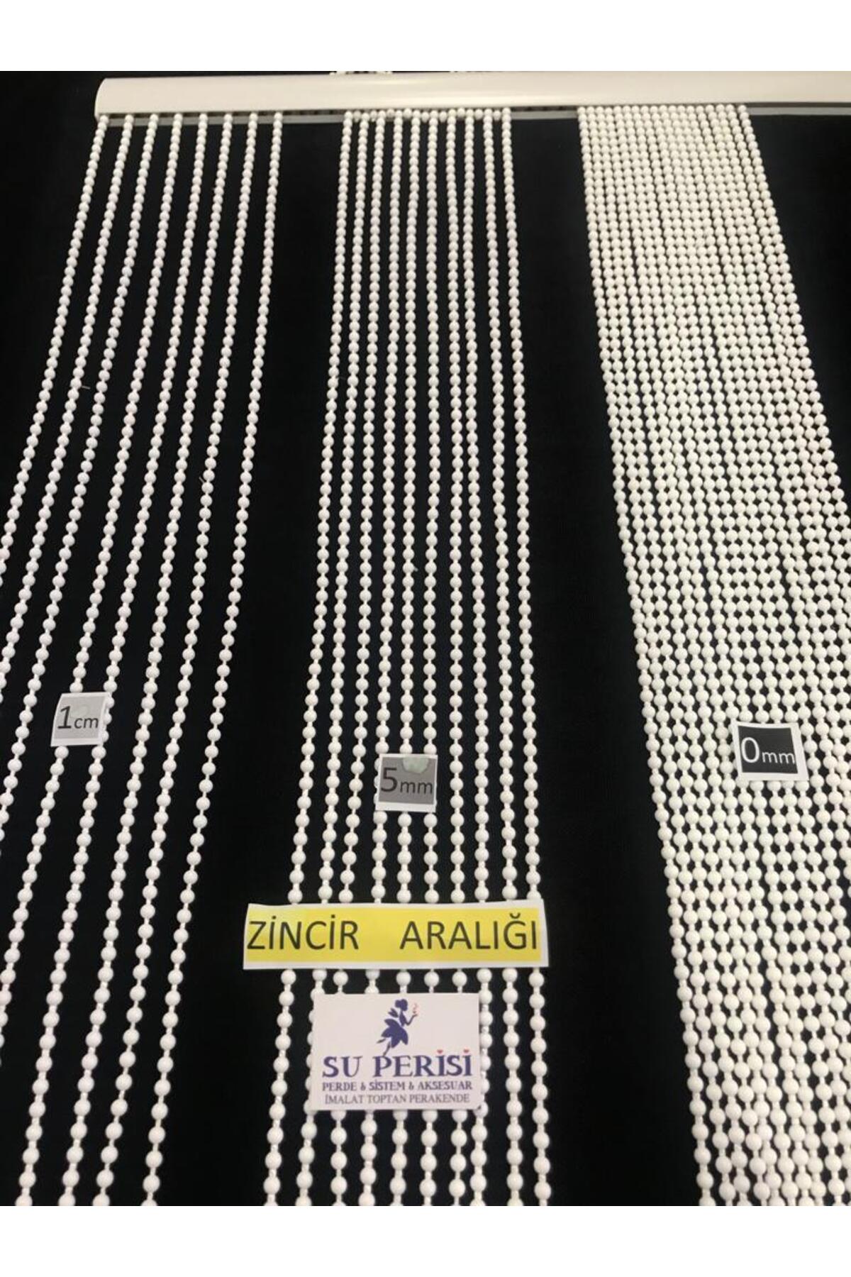 özdeğer home 80x200 beyaz 1cm Aralık Kapı Boncuk Perde Ahşap Kapı ...