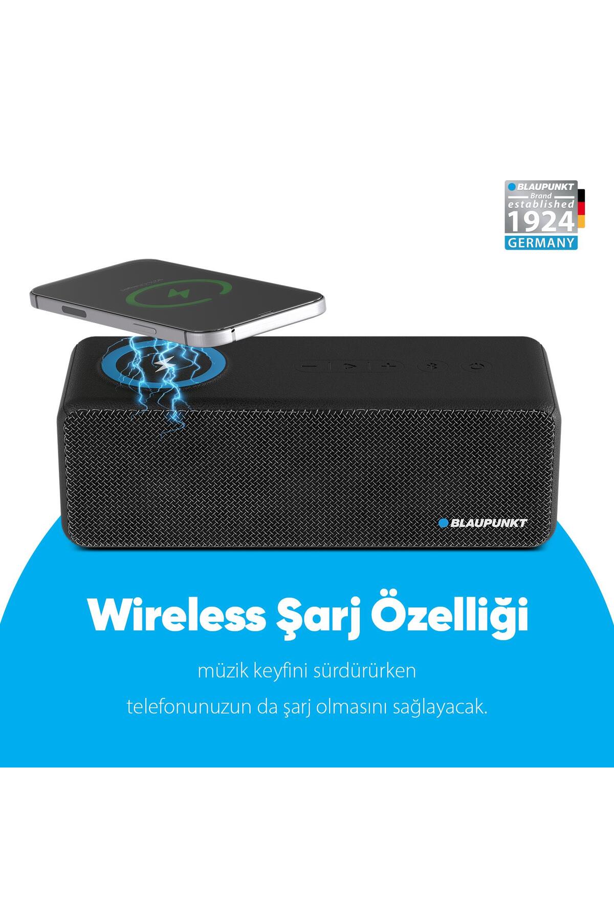 Blaupunkt LS250 Bluetooth Kablosuz Şarj Standlı Hoparlör Ses Bombası Siyah - Fiyatı, Yorumları