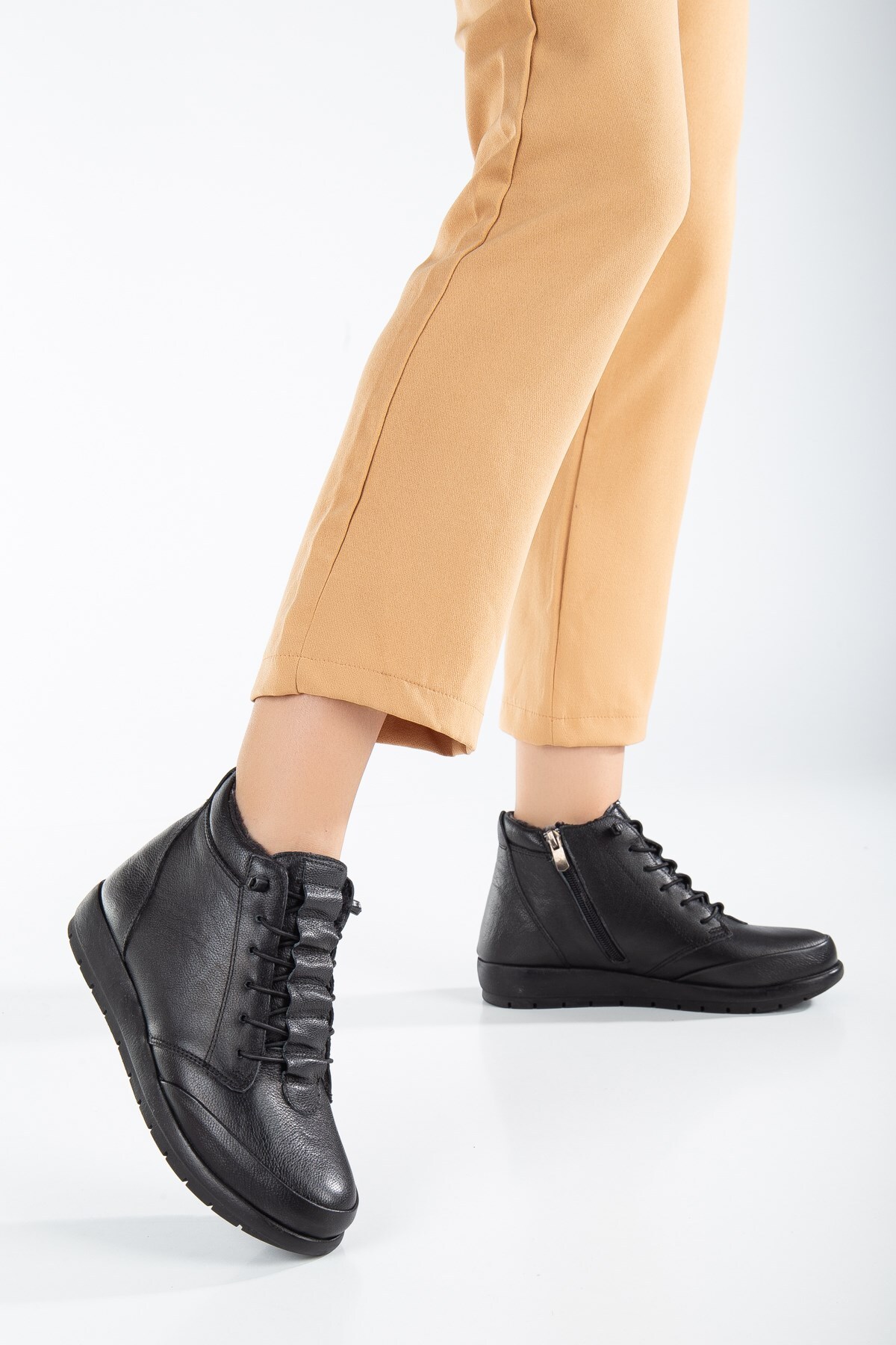 The Dortex Shoes Thee Dortex Lady401 Hakiki Deri Içi Kürklü Ultra Rahat ...