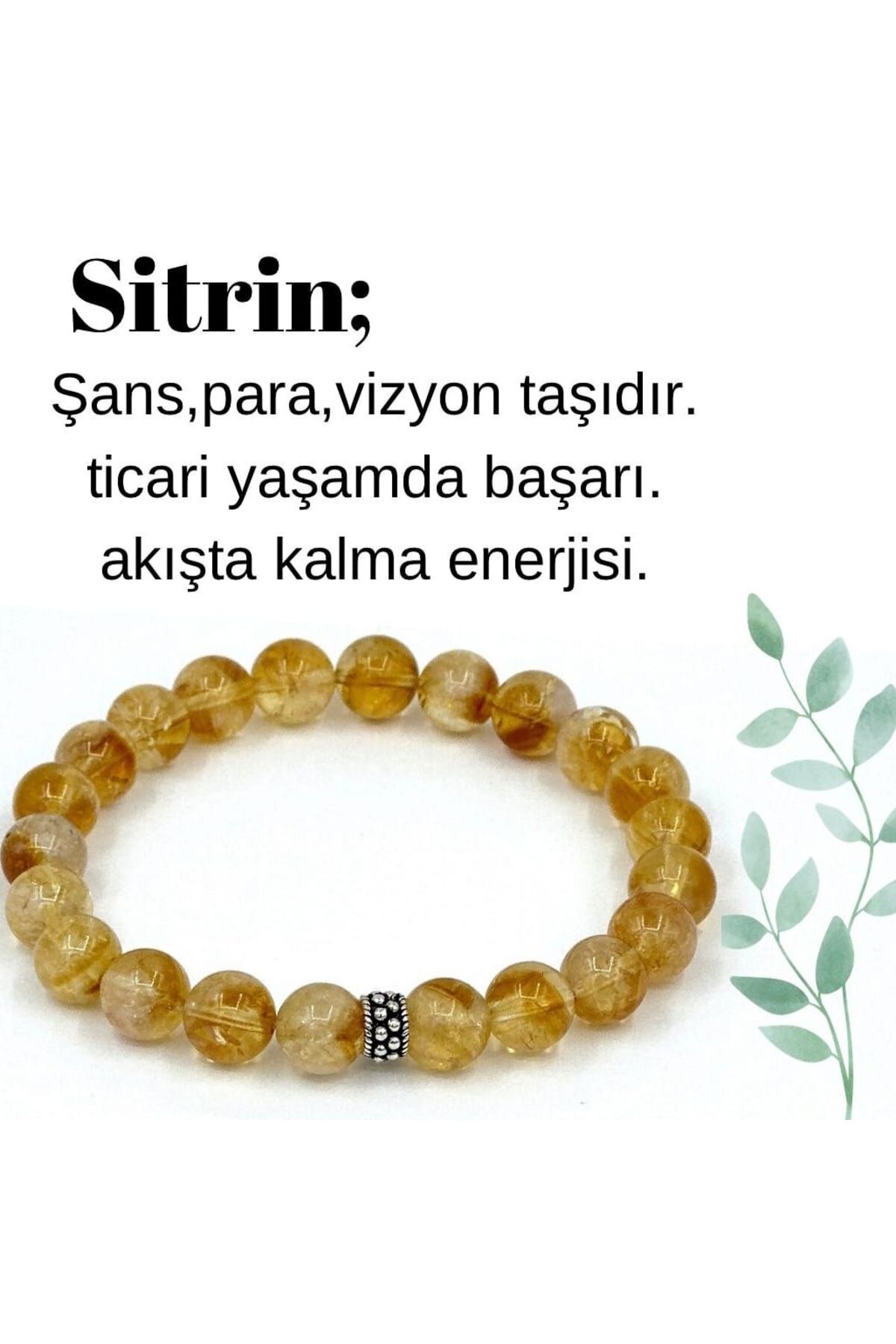 Doğaltaş Sitrin taşı doğal bileklik taş özellikleri kutulu sertifikalı ...