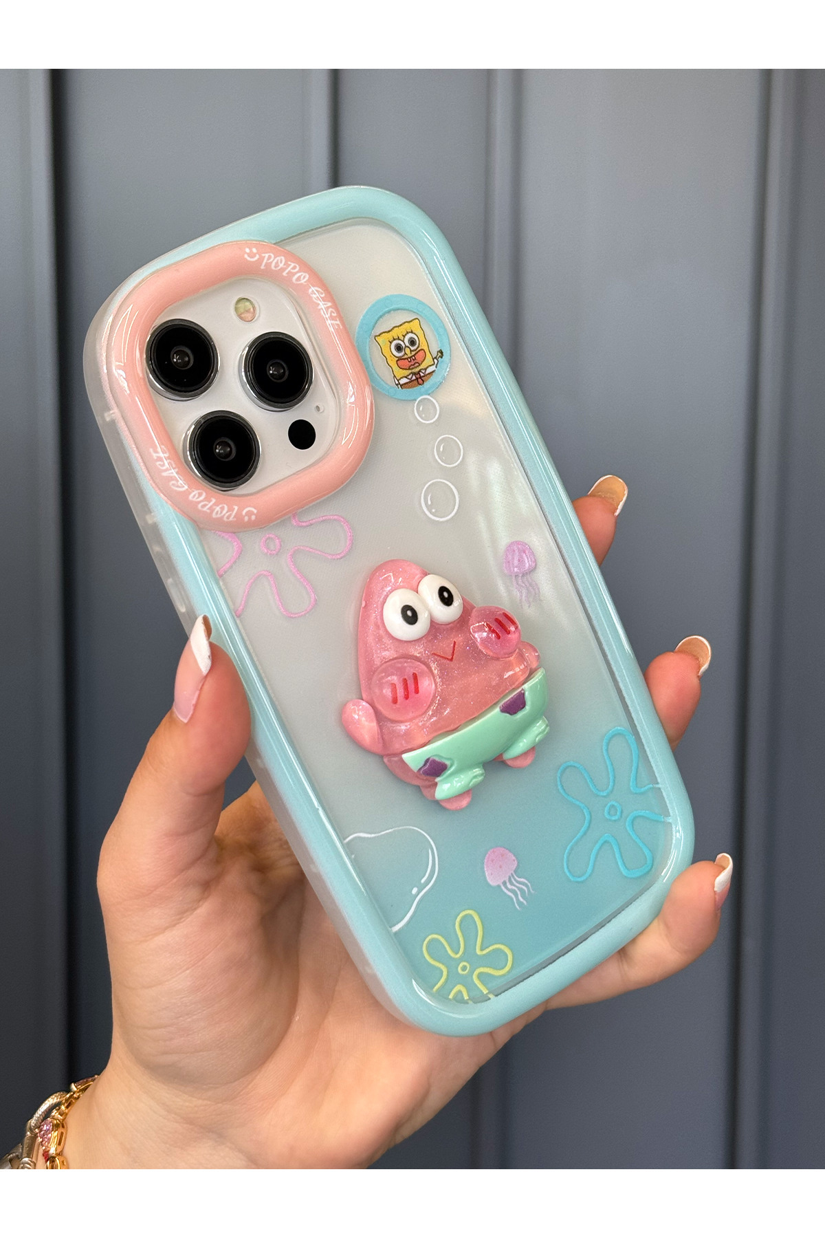 OSG iPhone 13 Pro Max Uyumlu 3 Boyutlu Karakter Desenli Darbe Emici ...