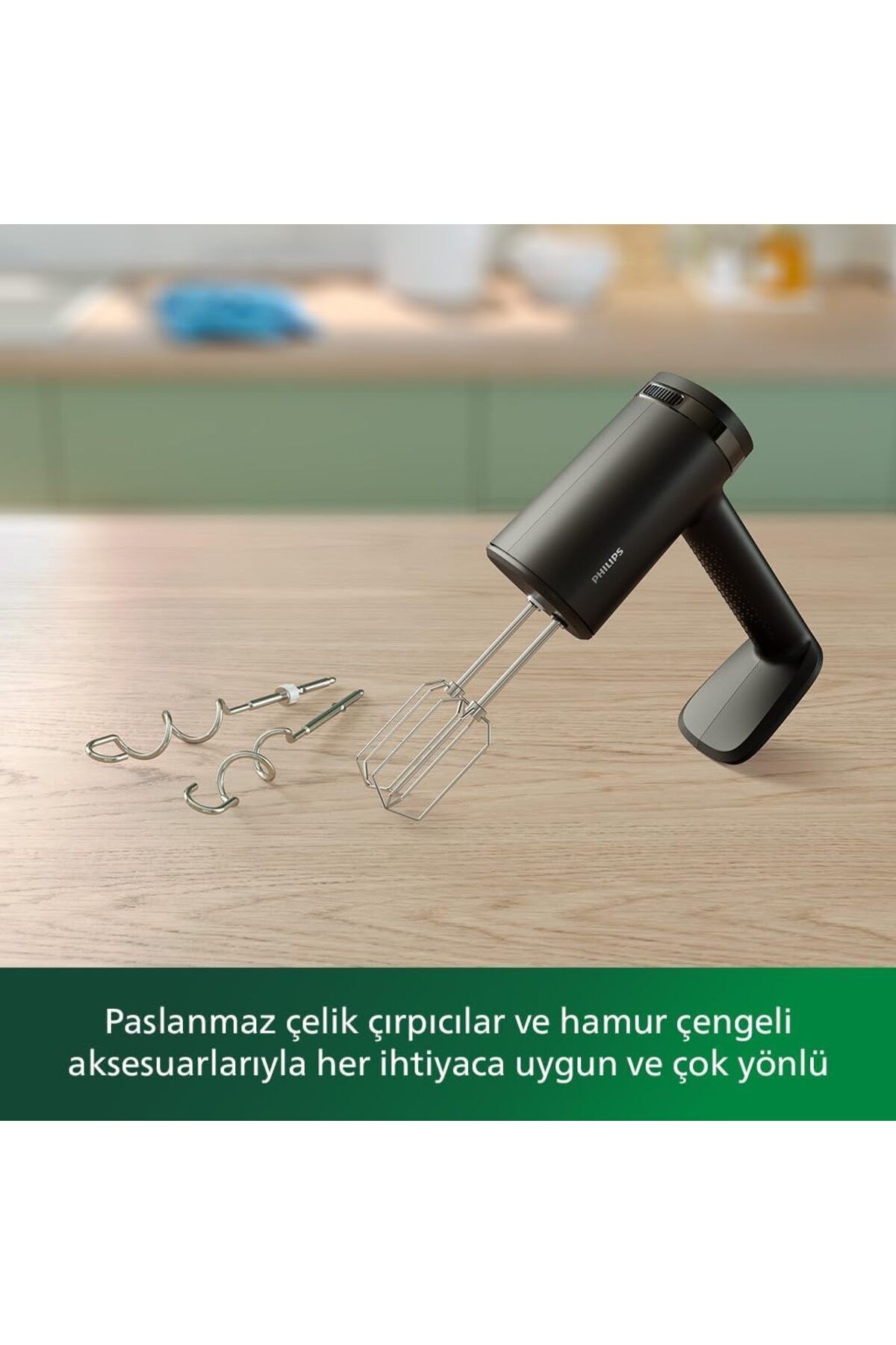 Philips El Mikseri, 500 W Motor, Yava? Ba?latma, 5 Hız Ayarı ve Turbo ...