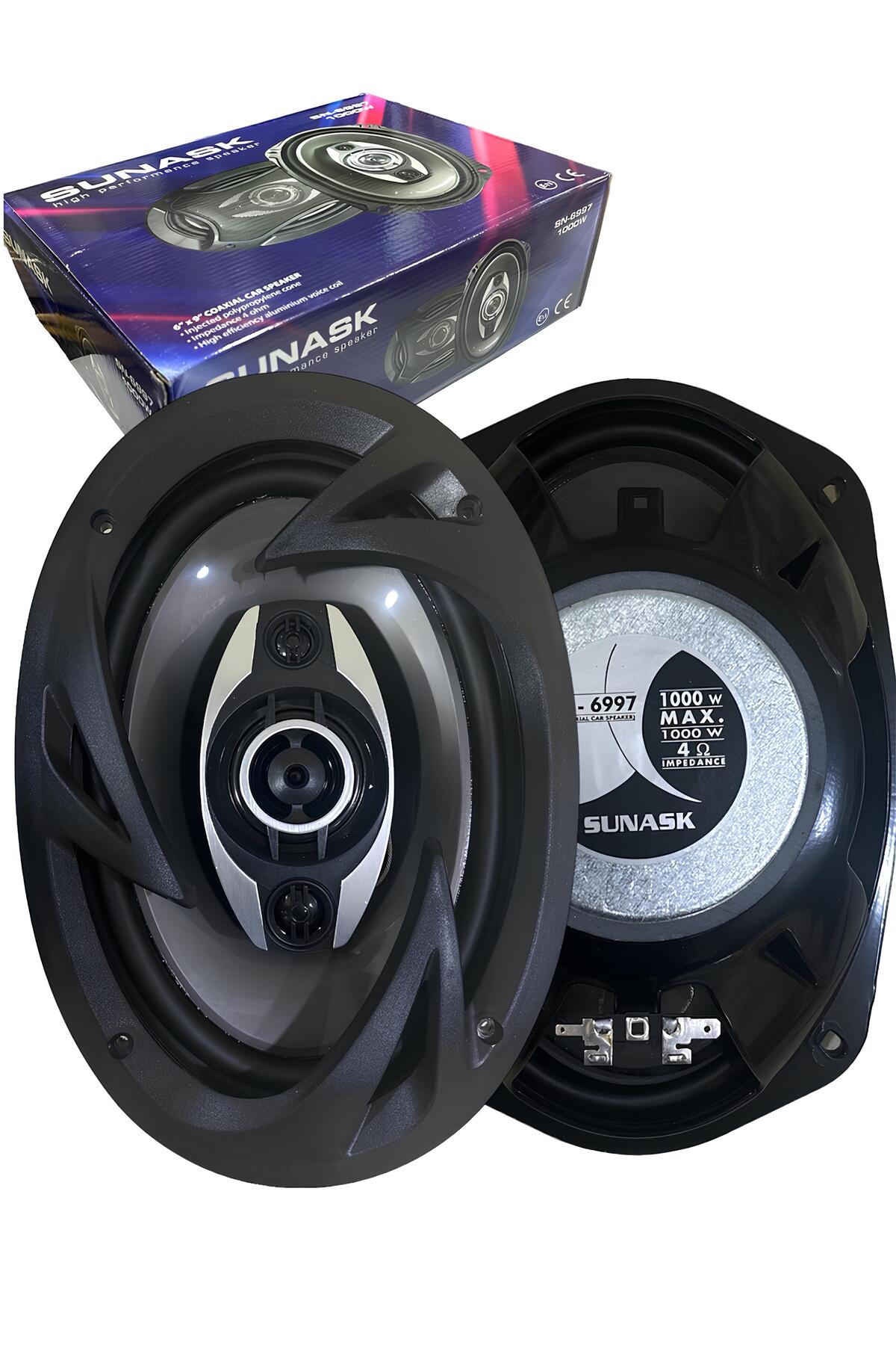 Sunask Sn-6997 1000 Watt Oto Oval Hoparlör 4 Yollu Türk Malı 2 Adet Fiyatı, Yorumları - Trendyol