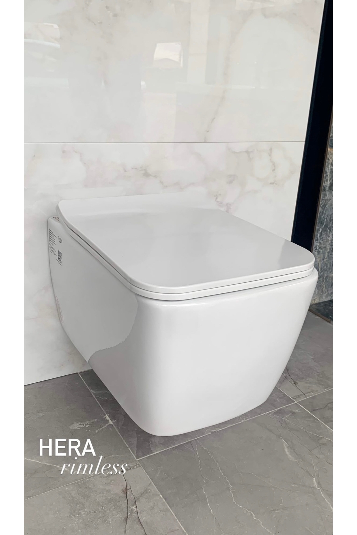 TURKUAZ Cerastyle Hera Kanalsız Asma Klozet + Yavaş Kapanır Ince Kapak ...