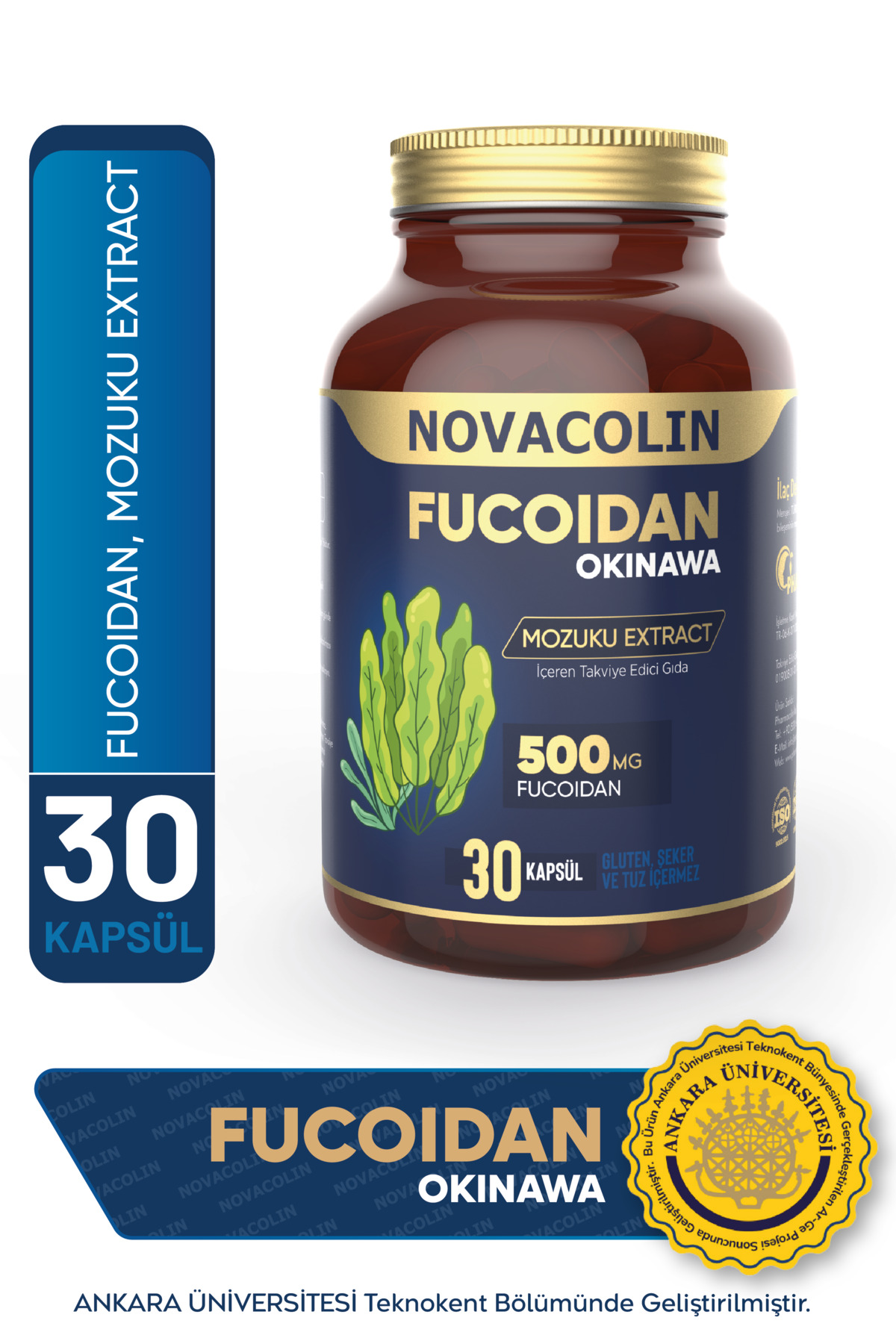 NOVACOLIN Fucoidan 30 Kapsül Fiyatı, Yorumları - Trendyol