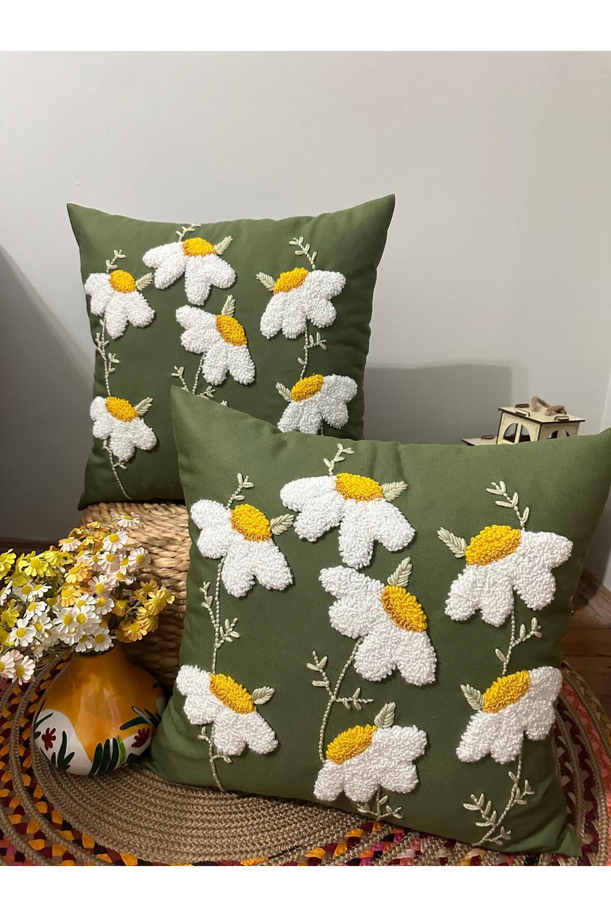 punchatolyem punchatolyesii papatya el yapımı punch panch 2 Li set kırlent kılıfı Fiyatı ...