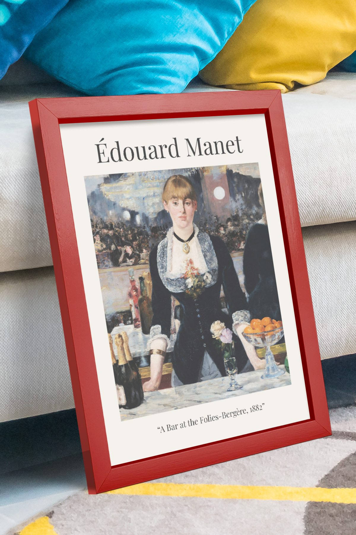DuoArt Edouard Manet İda Pink Poster - Bar Folies Bergere, Famous Works ...