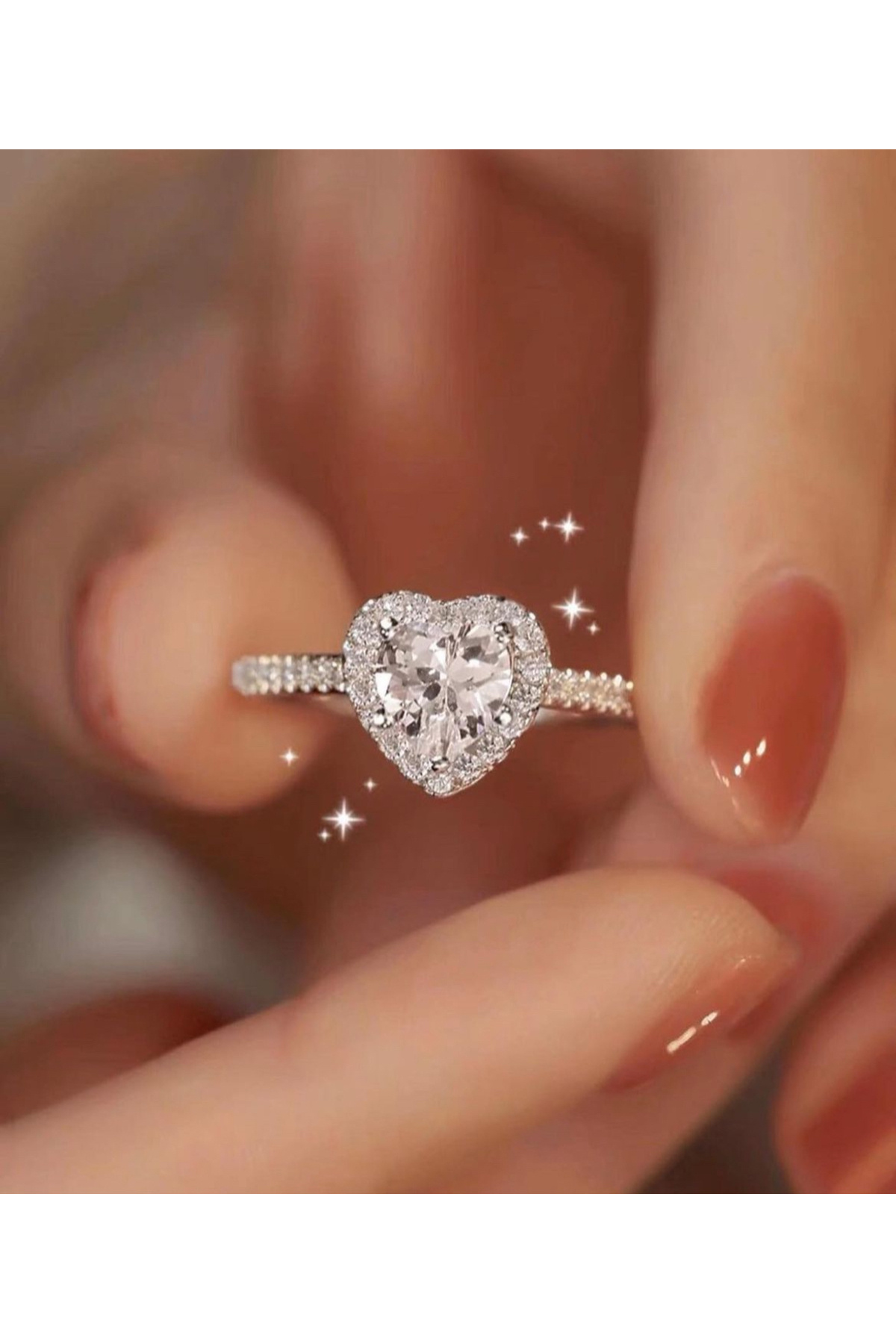 pulsar star Kalpli ayarlanabilir ciddi ilişki yüzüğü kalpli yüzük ...