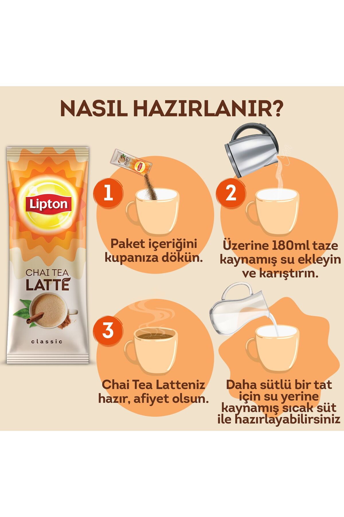 Lipton Chai Tea Latte 18 Gr X 5 - Trendyol