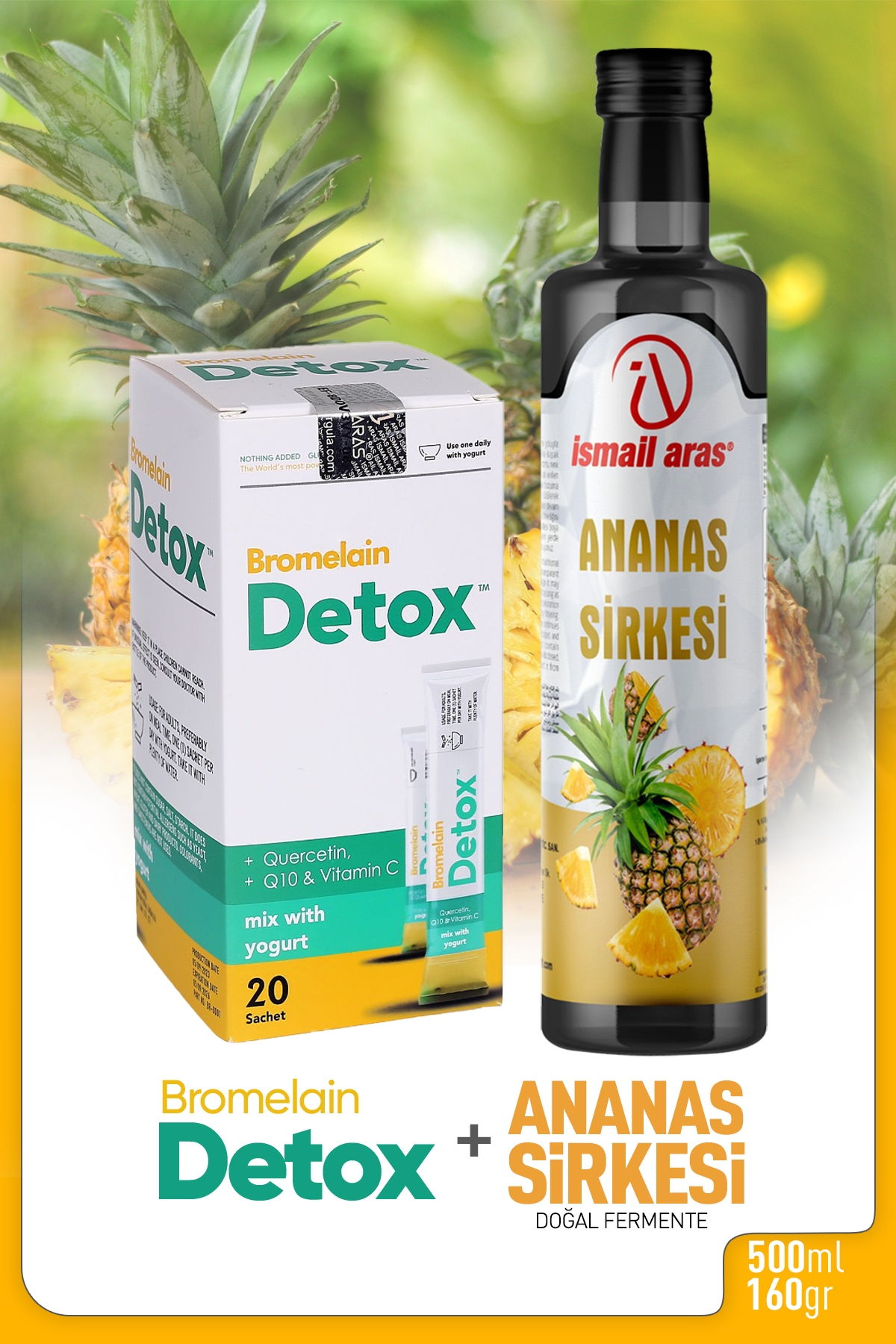Bromelain Detox Detox Seti Bromelain Detox ve Ananas Sirkesi - Fiyatı ...