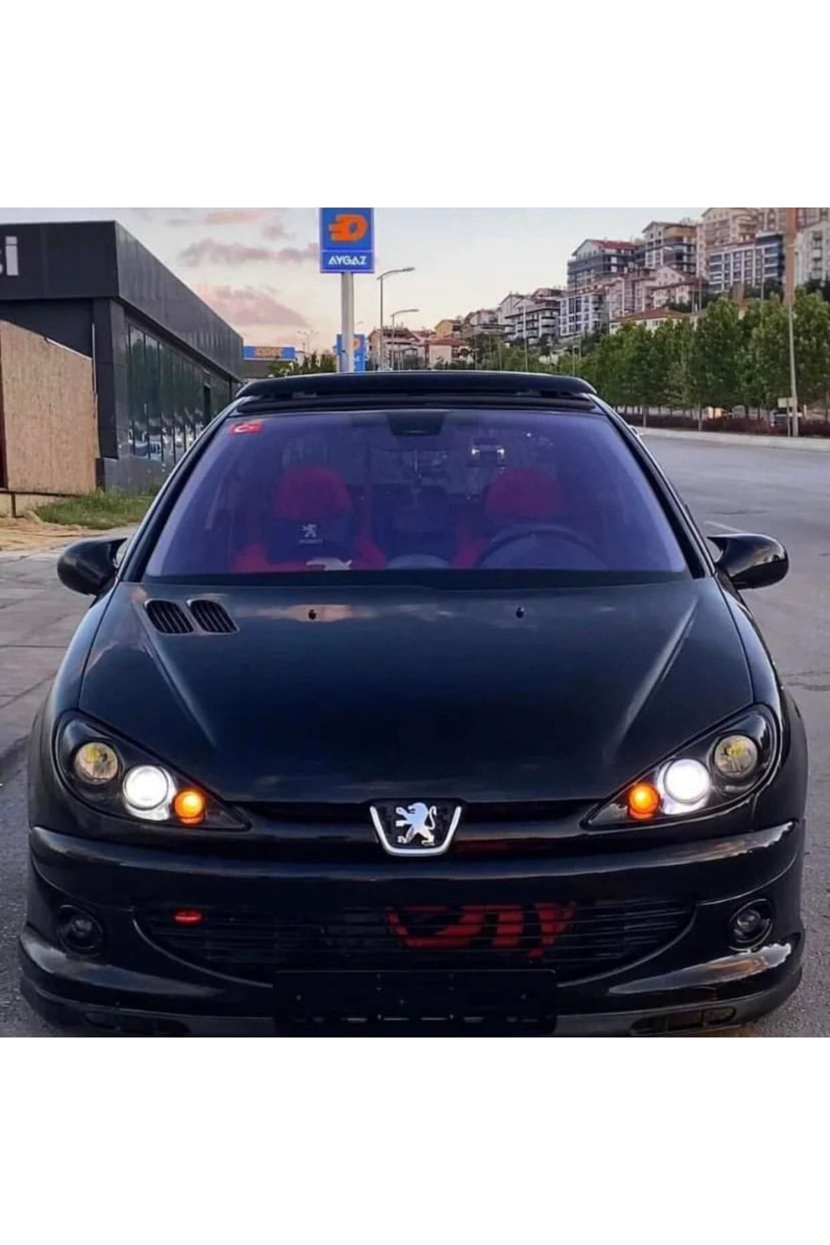 STS Oto Aksesuar Peugeot 206 1998-2012 Uyumlu Batman Yarasa Ayna Kapağı Piano Black Abs Plastik ...