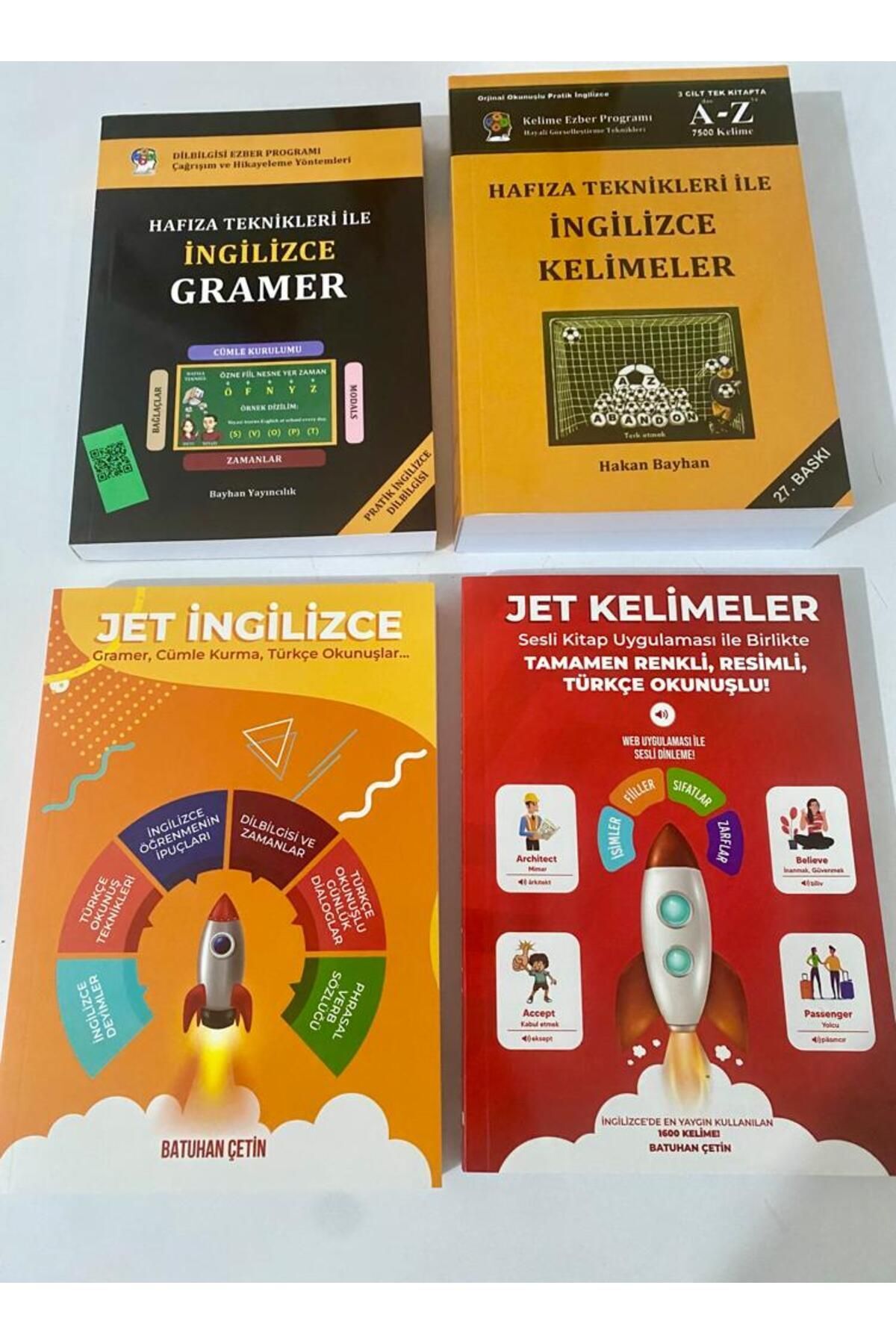 Batuhan Çetin Hafıza Teknikleri ve Jet İngilizce Eğitim Seti - 4 KİTAP ...