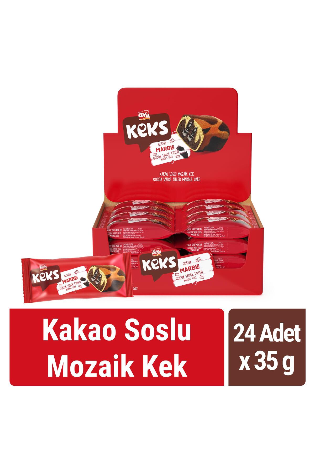 BİFA KEKS Bifa Keks Kakao Soslu Mozaik Kek 35 gr X 24 Adet Fiyatı ...