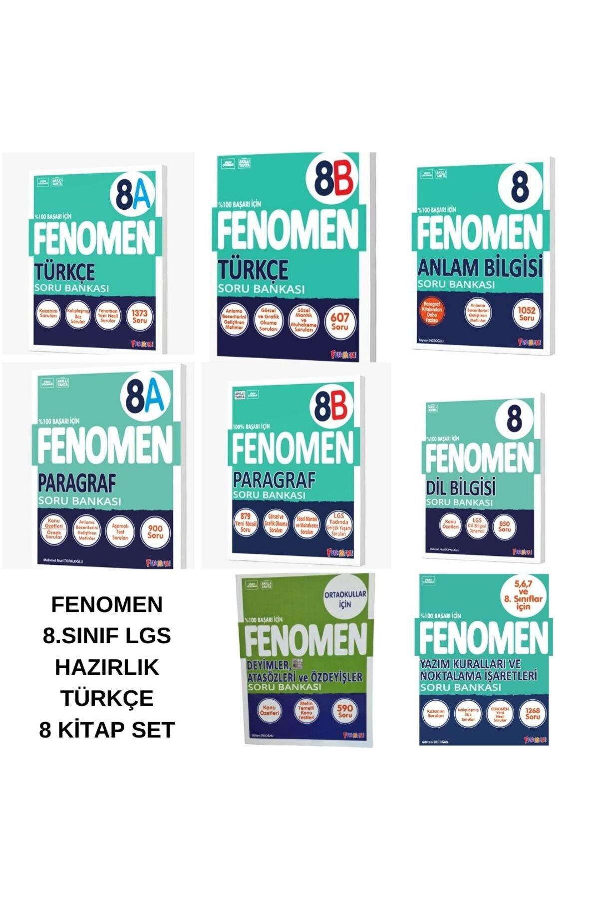 Fenomen Yayıncılık FENOMEN OKUL 8. SINIF LGS HAZIRLIK TÜRKÇE 8 KİTAP ...
