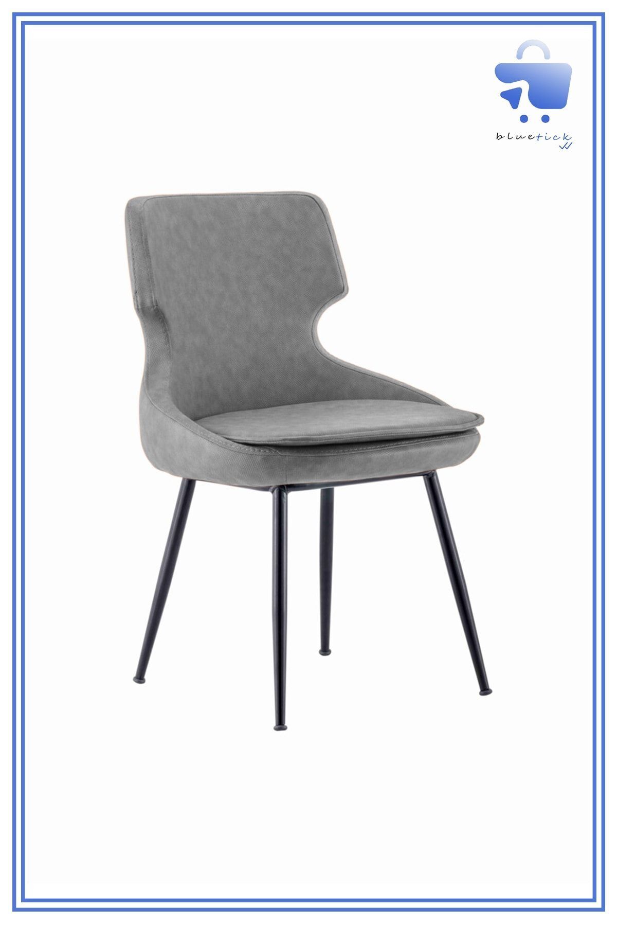 White Furniture Donna Metal Siyah Ayak Poliüretan Sünger Deri Rahat ...