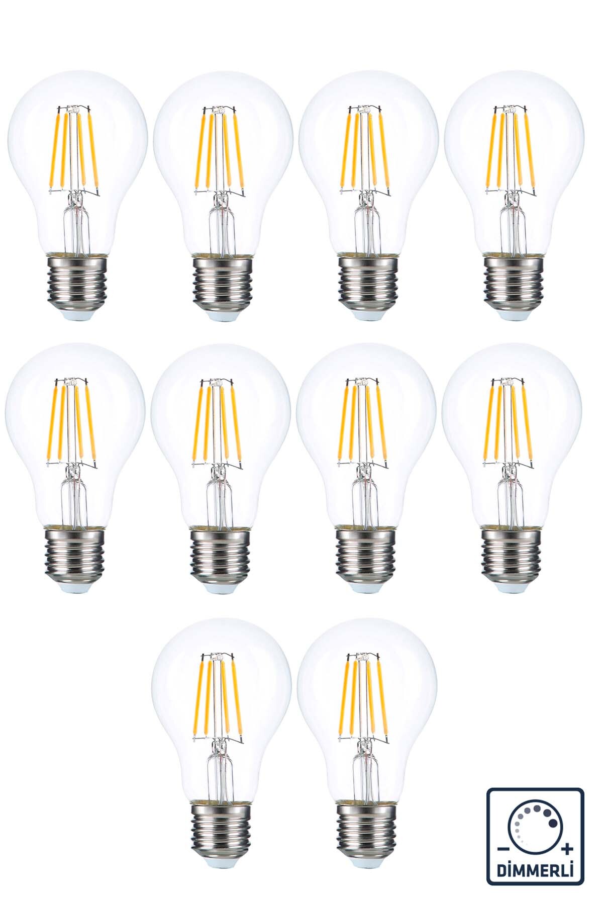LAMBAM Gün Işığı Şeffaf Cam Led Filament Ampul 4w 3200k E27 ERD-28 ...