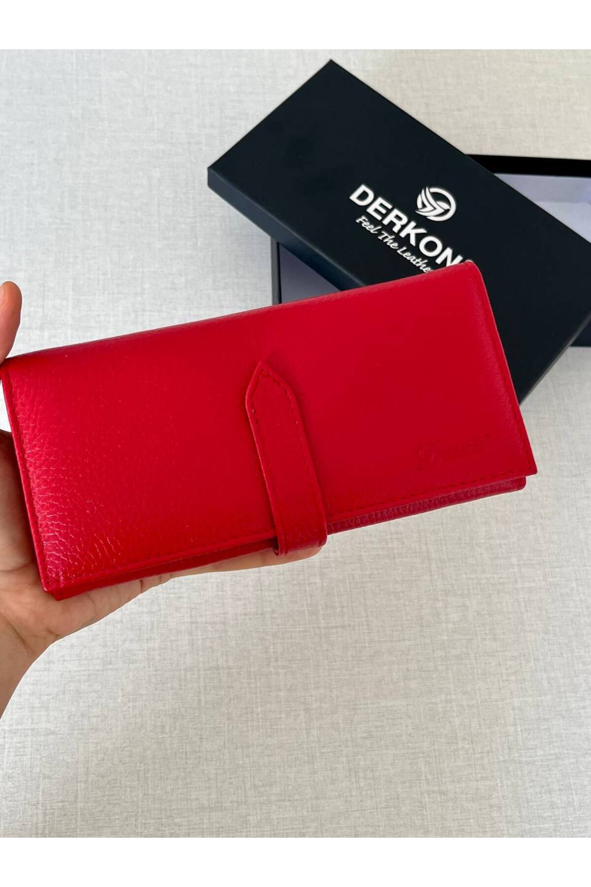 Derkon Hakiki Deri Kibar Kadın Cüzdan Kırmızı Renk Fiyatı, Yorumları ...