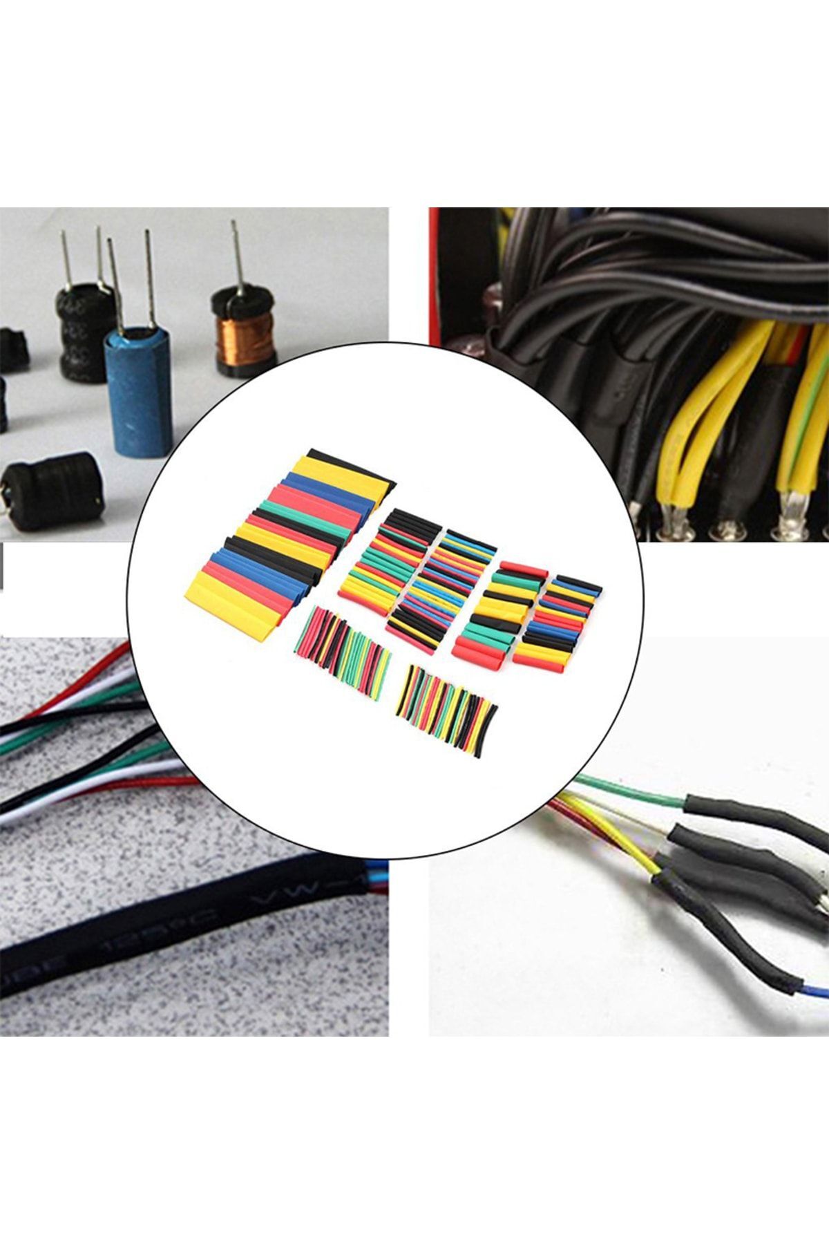 MeyZone Makaron Set Isı Ile Daralan Kablo Seti 164 Parça Isı Shrink 8 ...