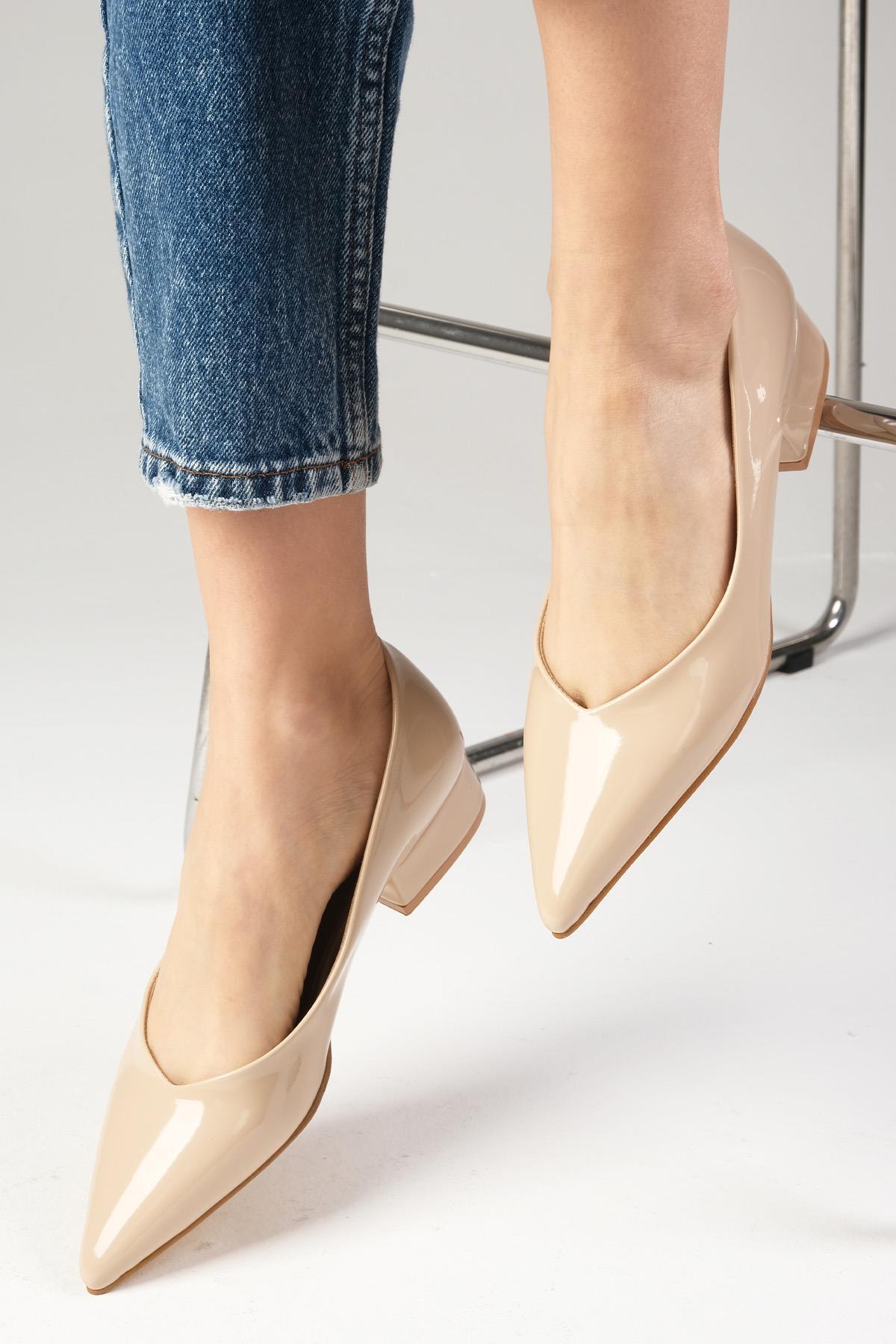 Mio Gusto Marie Ten Rengi Rugan Kısa Topuklu Kadın Ayakkabı Fiyatı ...