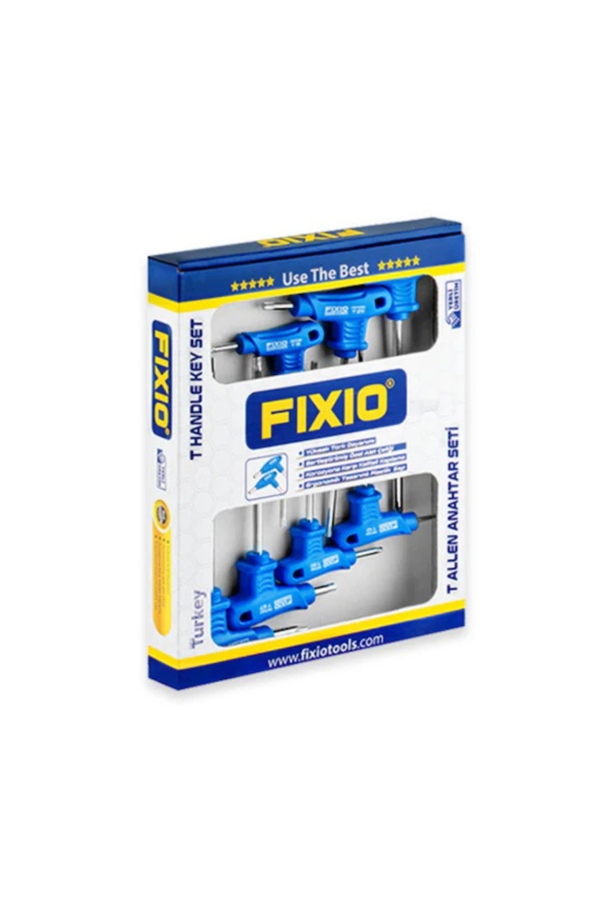 FIXON Fixio t Saplı Iki Uçlu Alyan Anahtar Takımı 5 Parça / Fh6105 ...