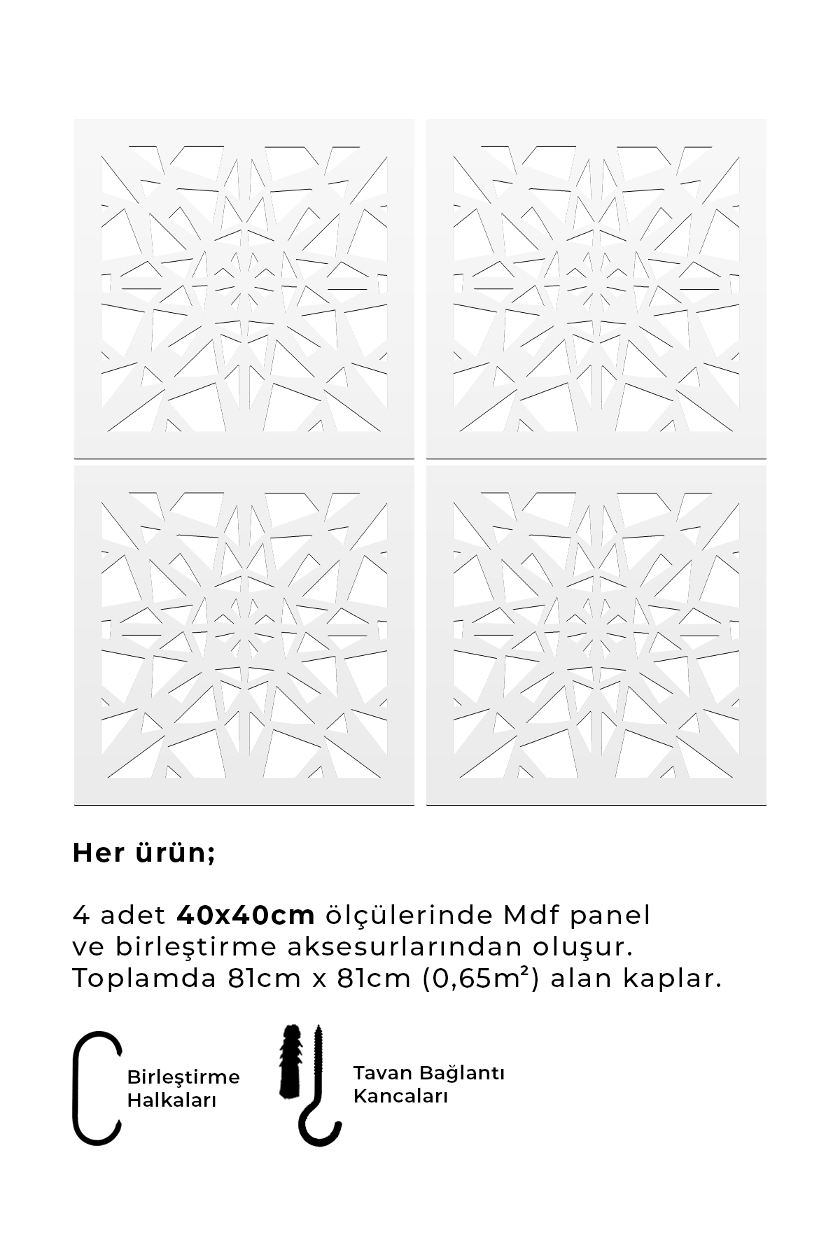 standarts Makta ® Lazer Kesim Sarkıt Paravan, Ahşap Seperatör, Oda ...