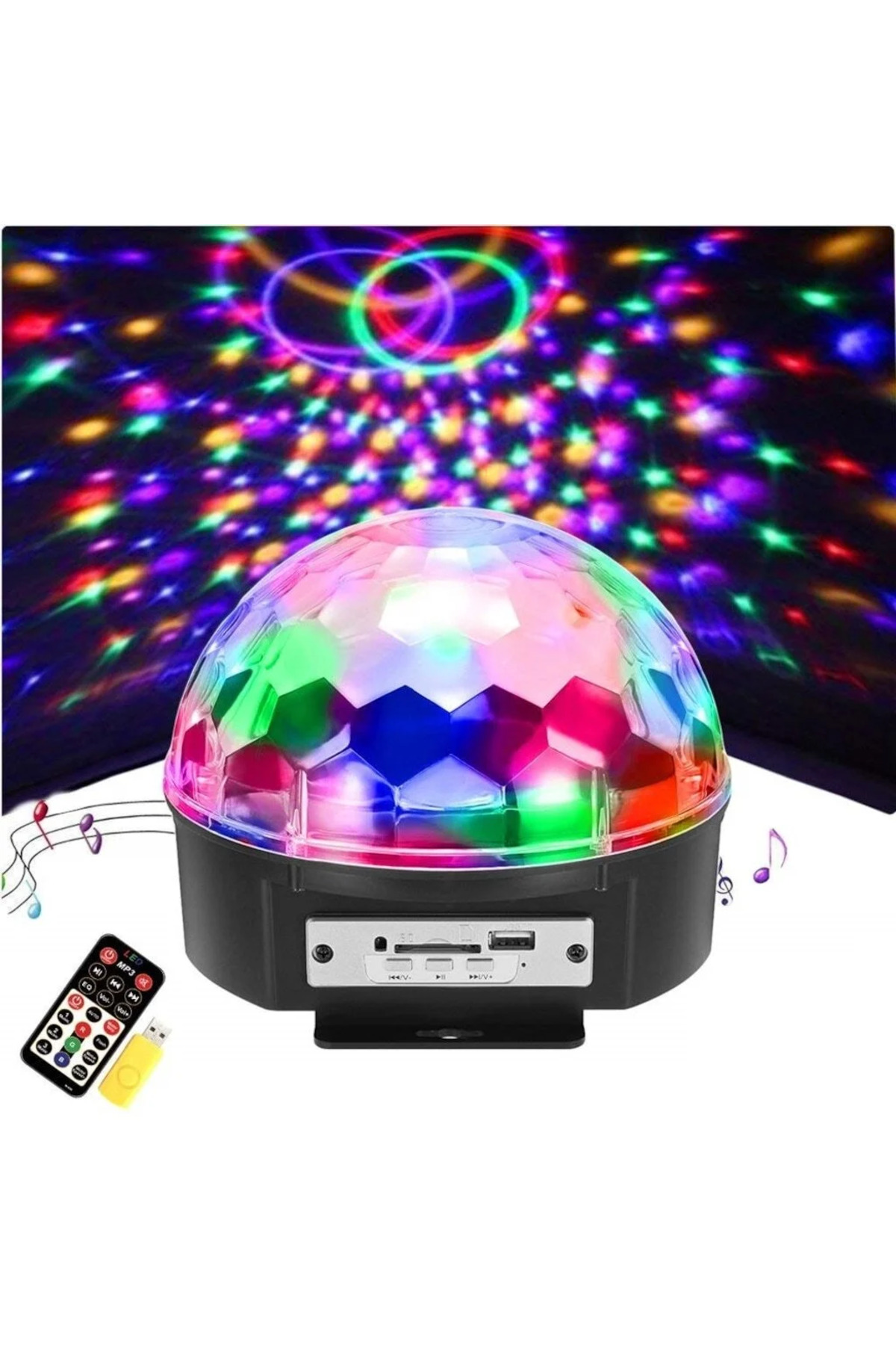 GOLD AKSESUAR Mp3 Led Magıc Ball Lıght Dt Sd008b Disco Küre Bluetooth SpeakerFiyatı, Yorumları ...