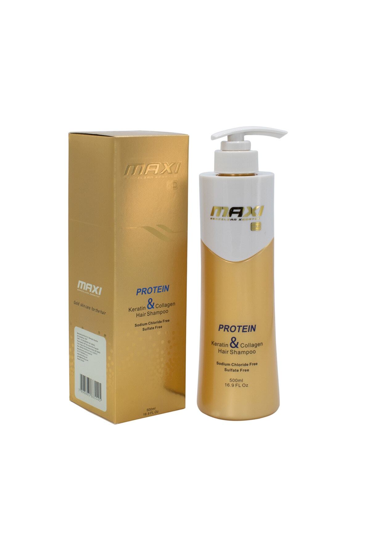 MAXİ Gold Protein Sülfatsız Tuzsuz Keratin Collagen Onarıcı Şampuan 500 ...