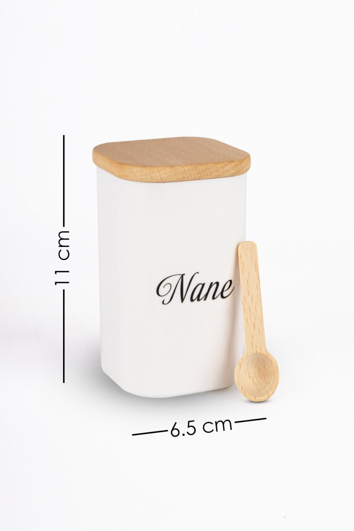 Lizzy 12'li 250 ml Bambu Stantlı Vakumlu Ahşap Kapaklı Porselen ...