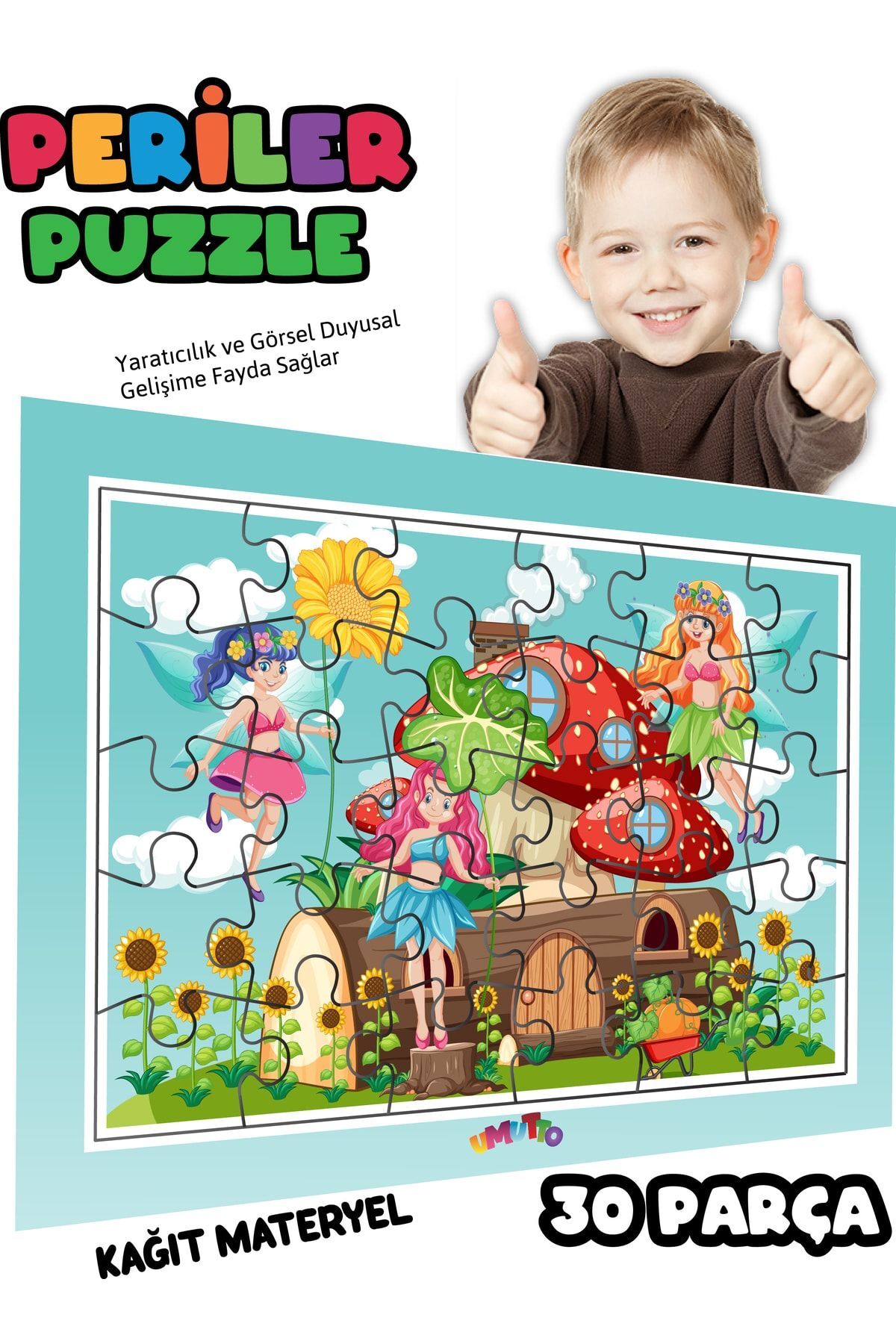 KİDSSAN Periler Puzzle Tekli - Fiyatı, Yorumları